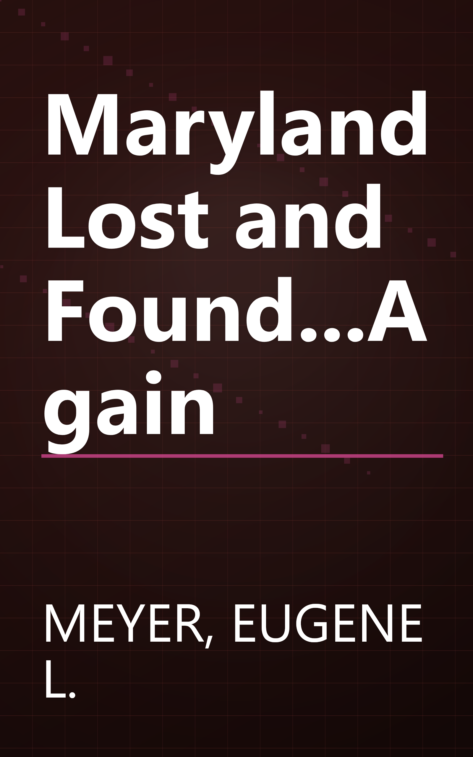 Maryland Lost and Found...Again book cover