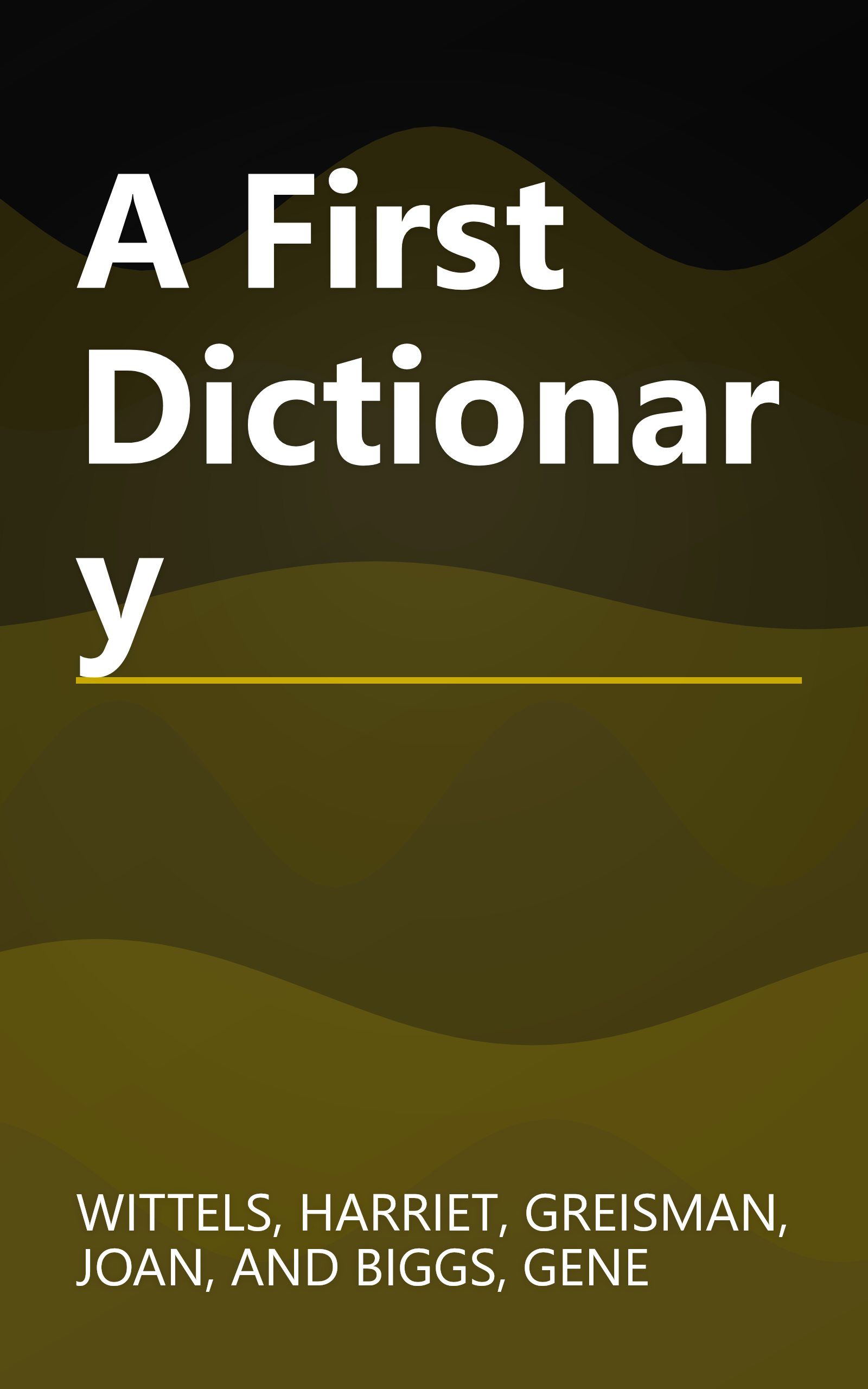 A First Dictionary book cover