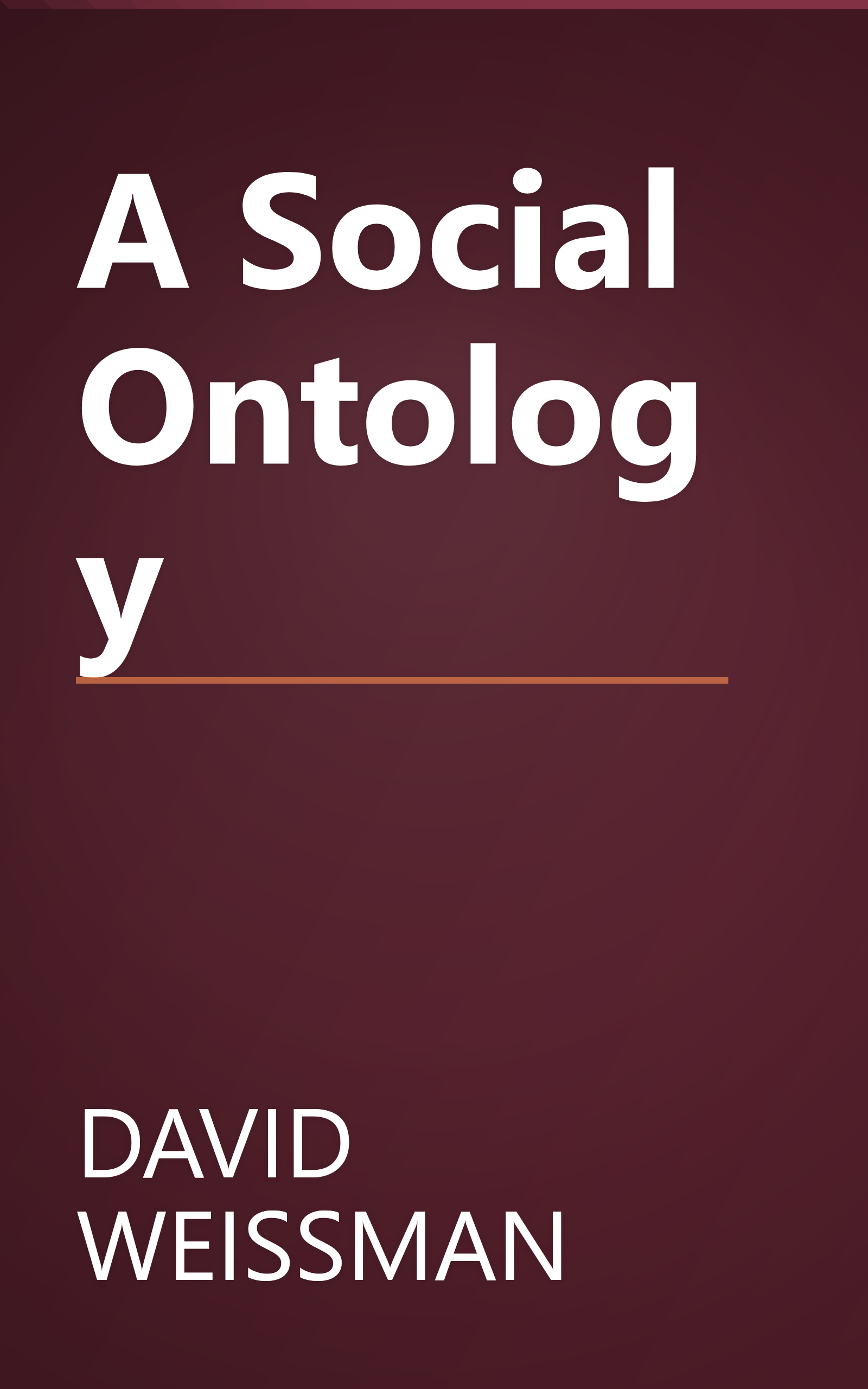 A Social Ontology book cover