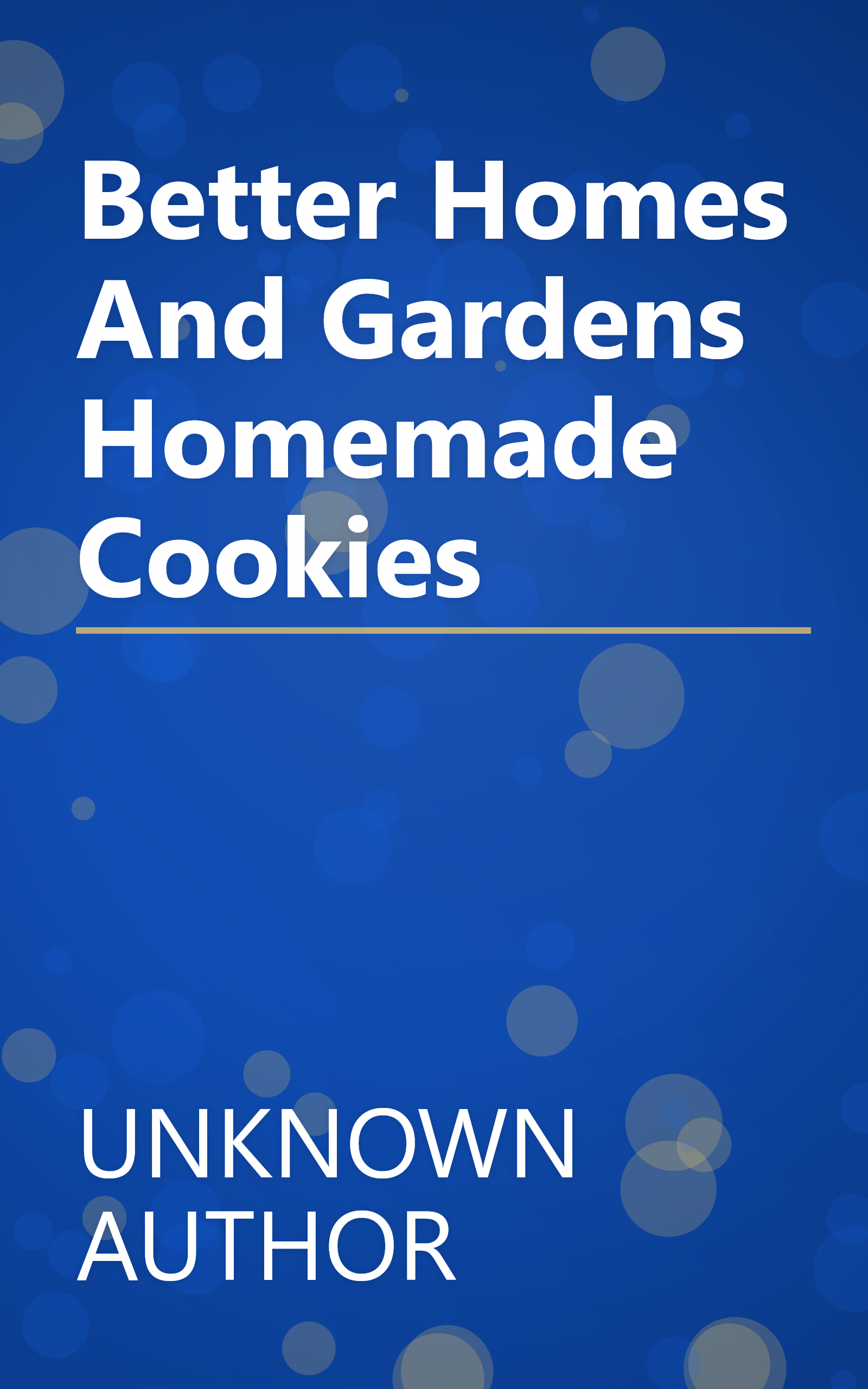 Better Homes And Gardens Homemade Cookies book cover