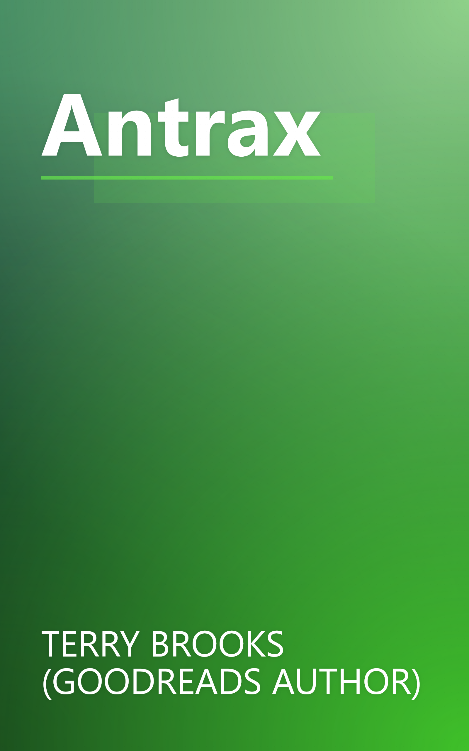 Antrax book cover