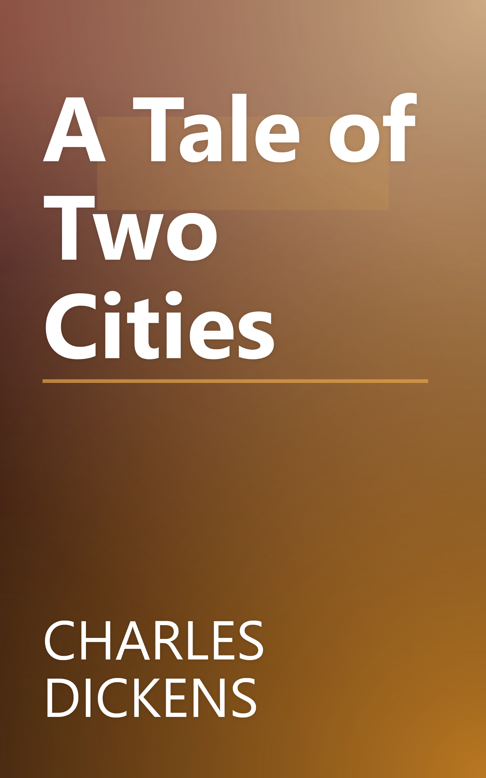 A Tale of Two Cities book cover