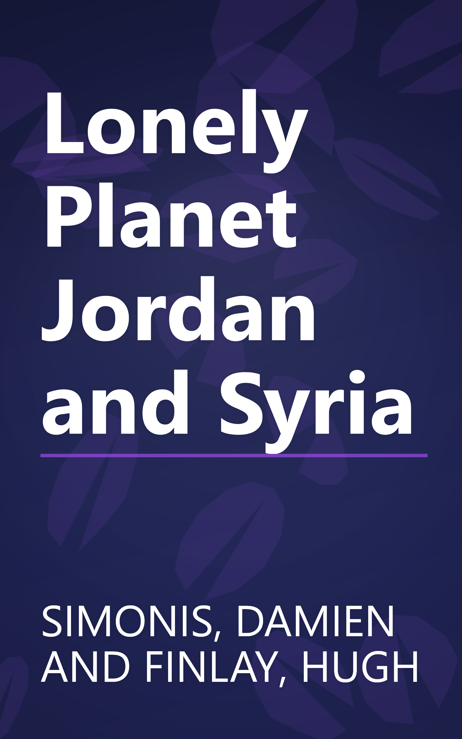 Lonely Planet Jordan and Syria book cover