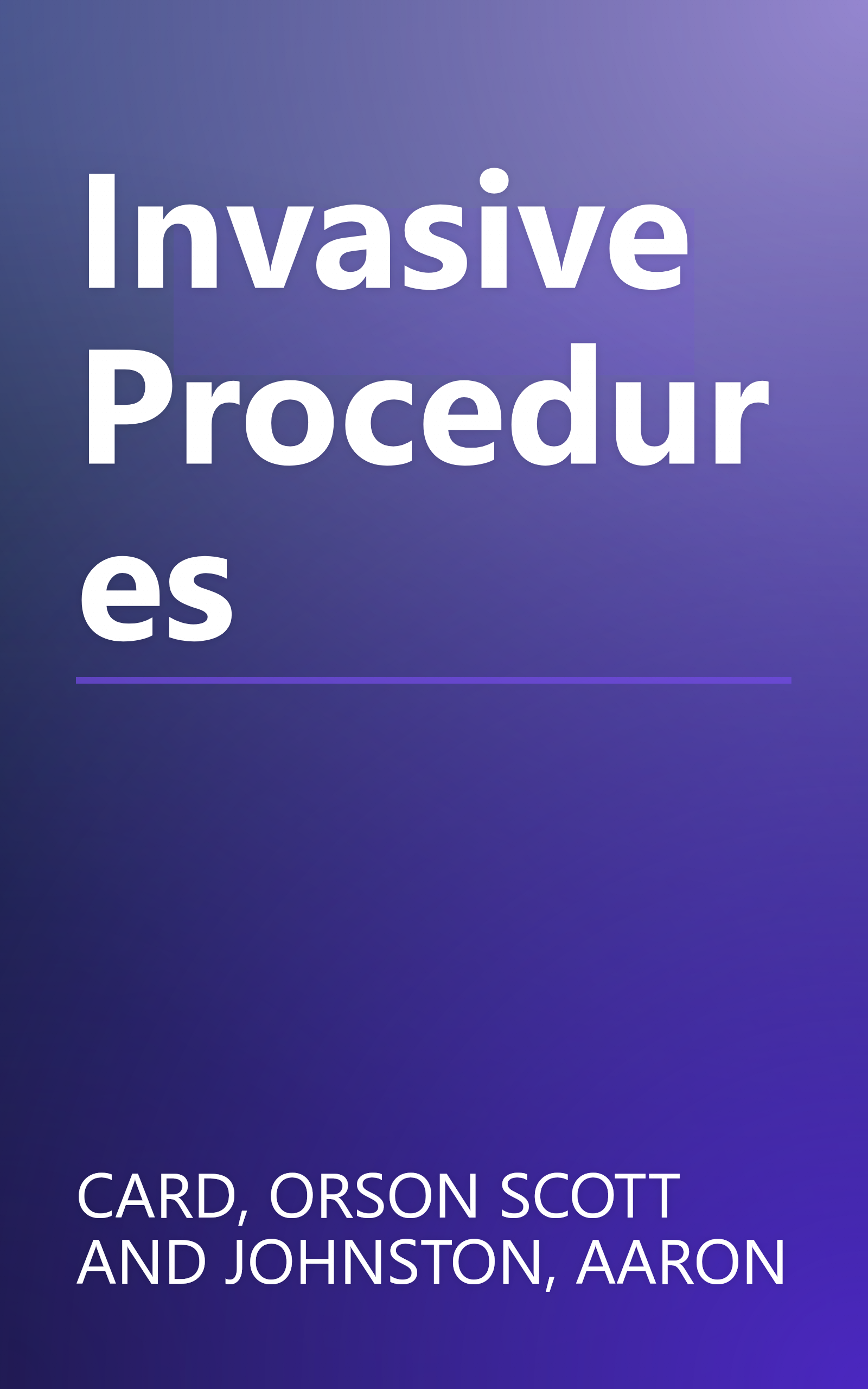 Invasive Procedures book cover