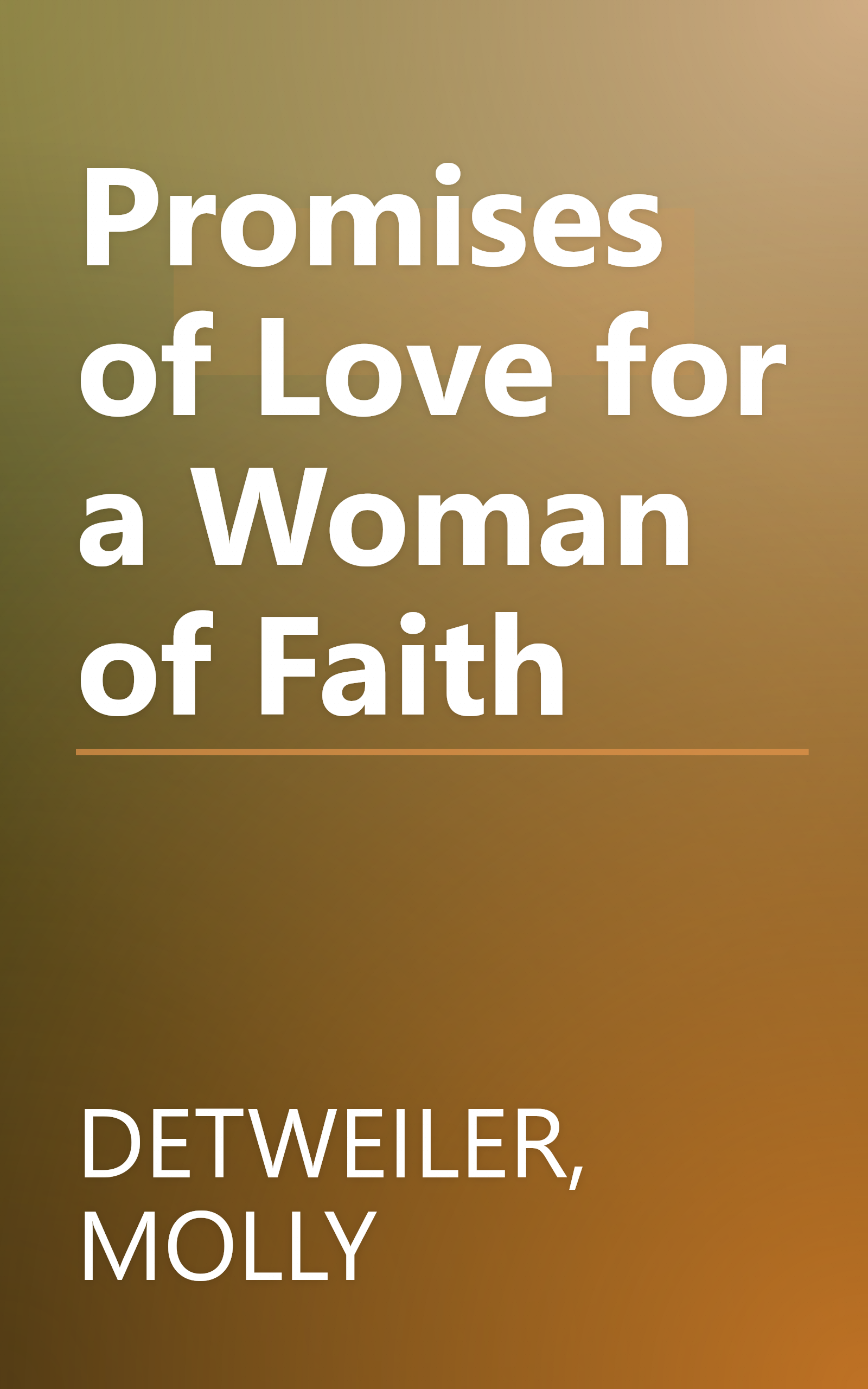 Promises of Love for a Woman of Faith book cover