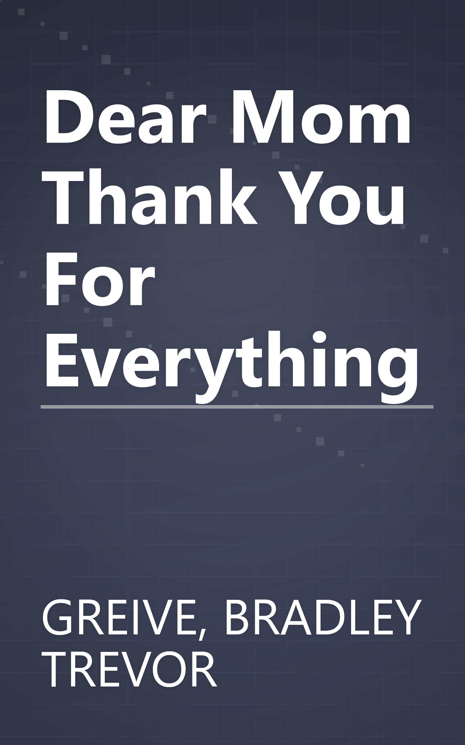 Dear Mom Thank You For Everything book cover