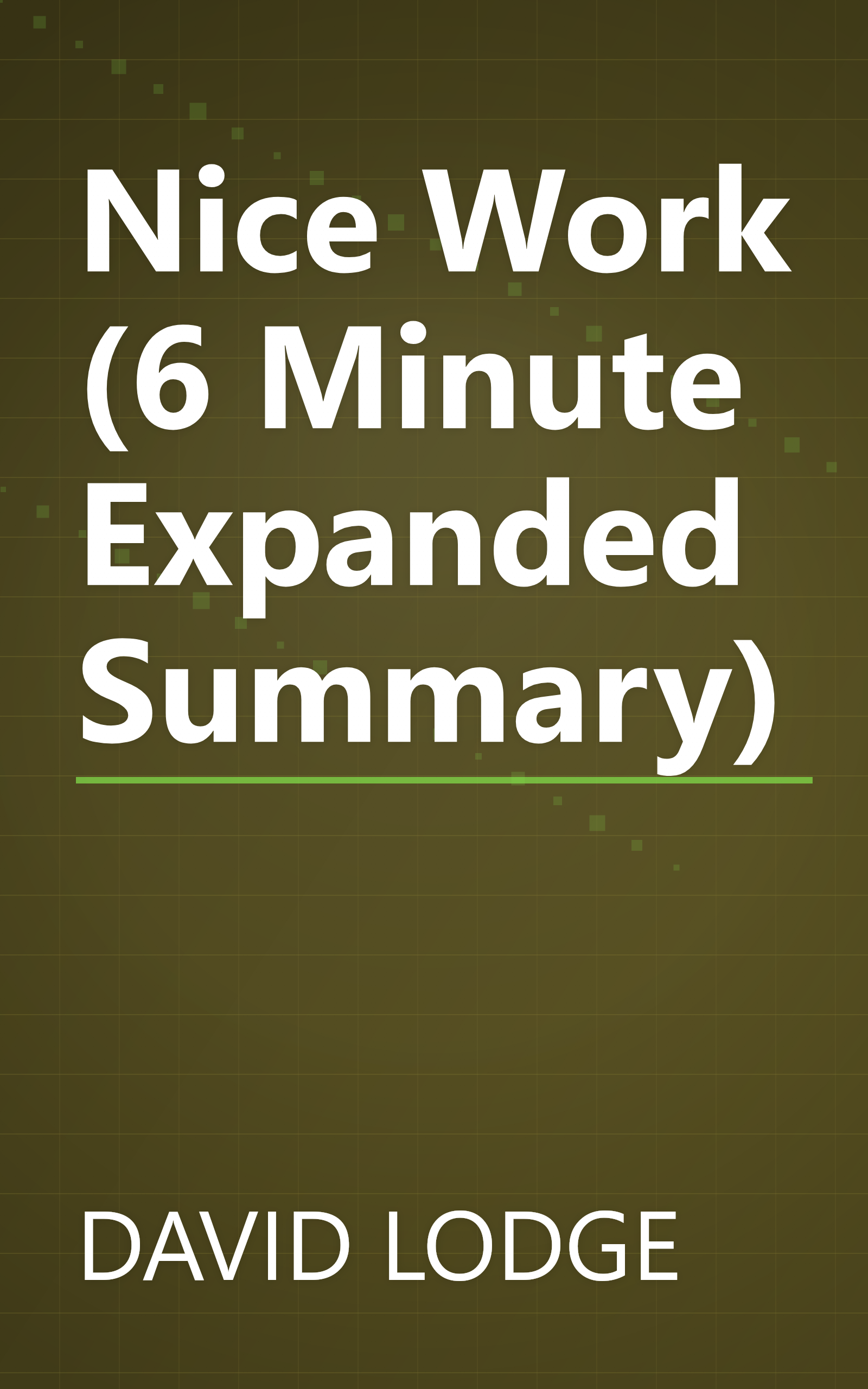 Nice Work (6 Minute   Expanded Summary) book cover