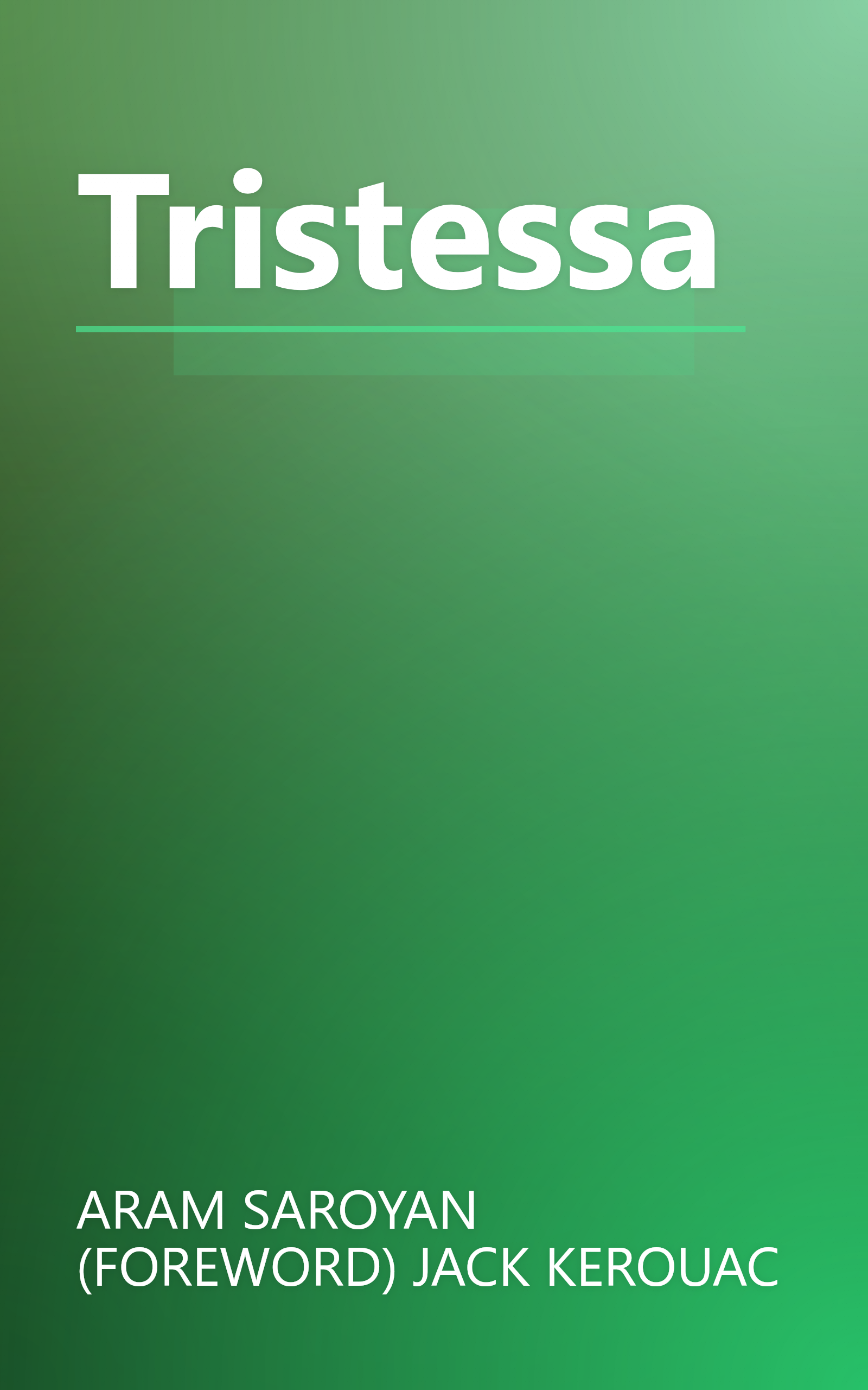 Tristessa book cover