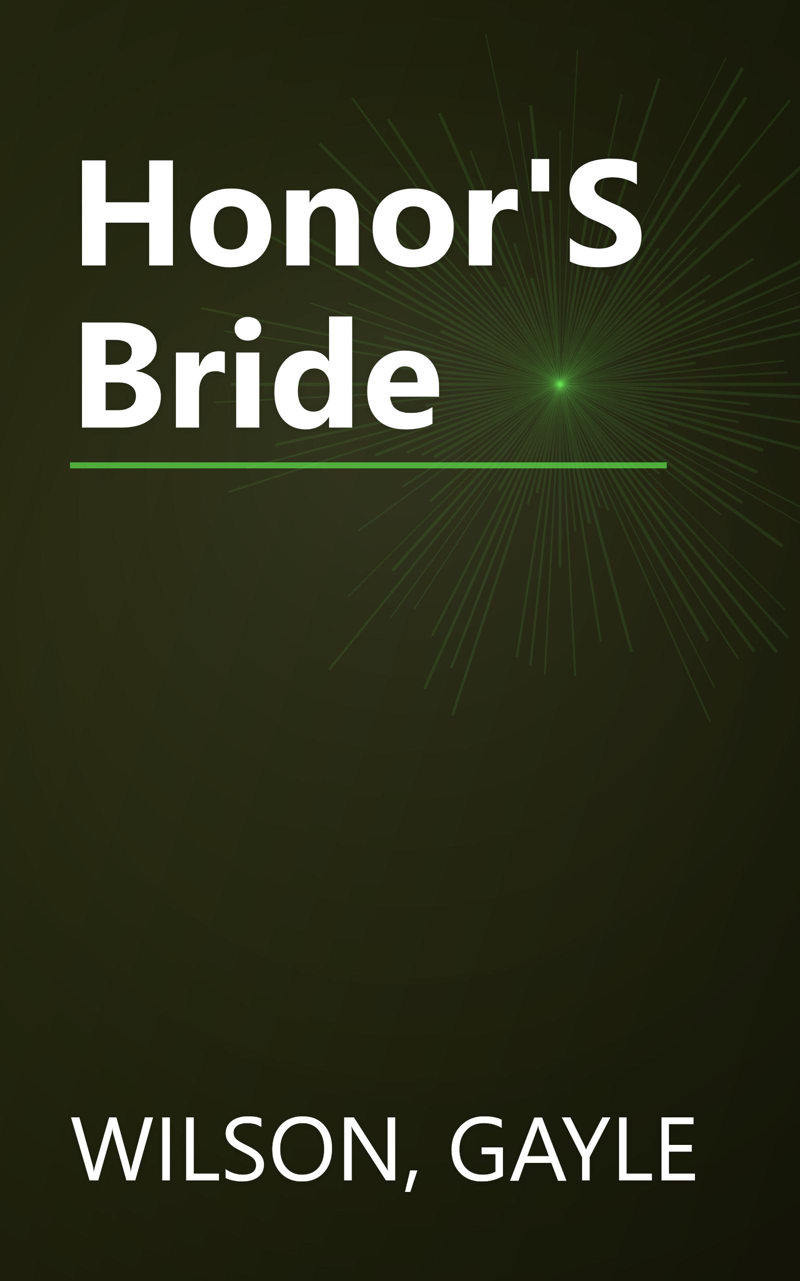 Honor'S Bride book cover