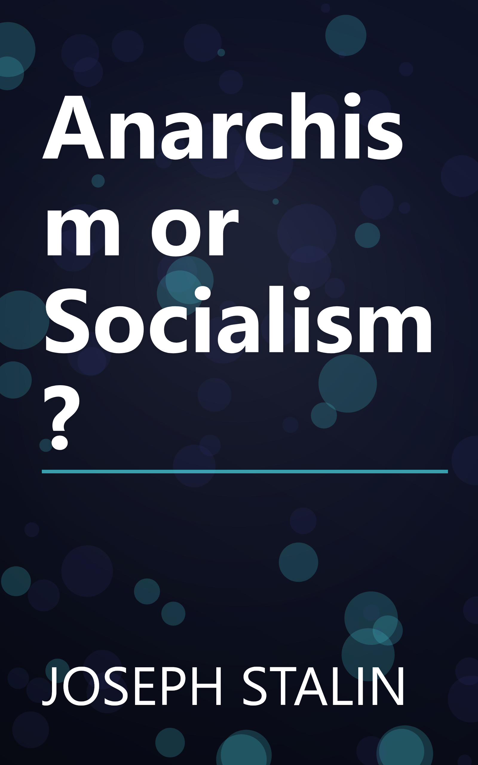 Anarchism or Socialism? book cover