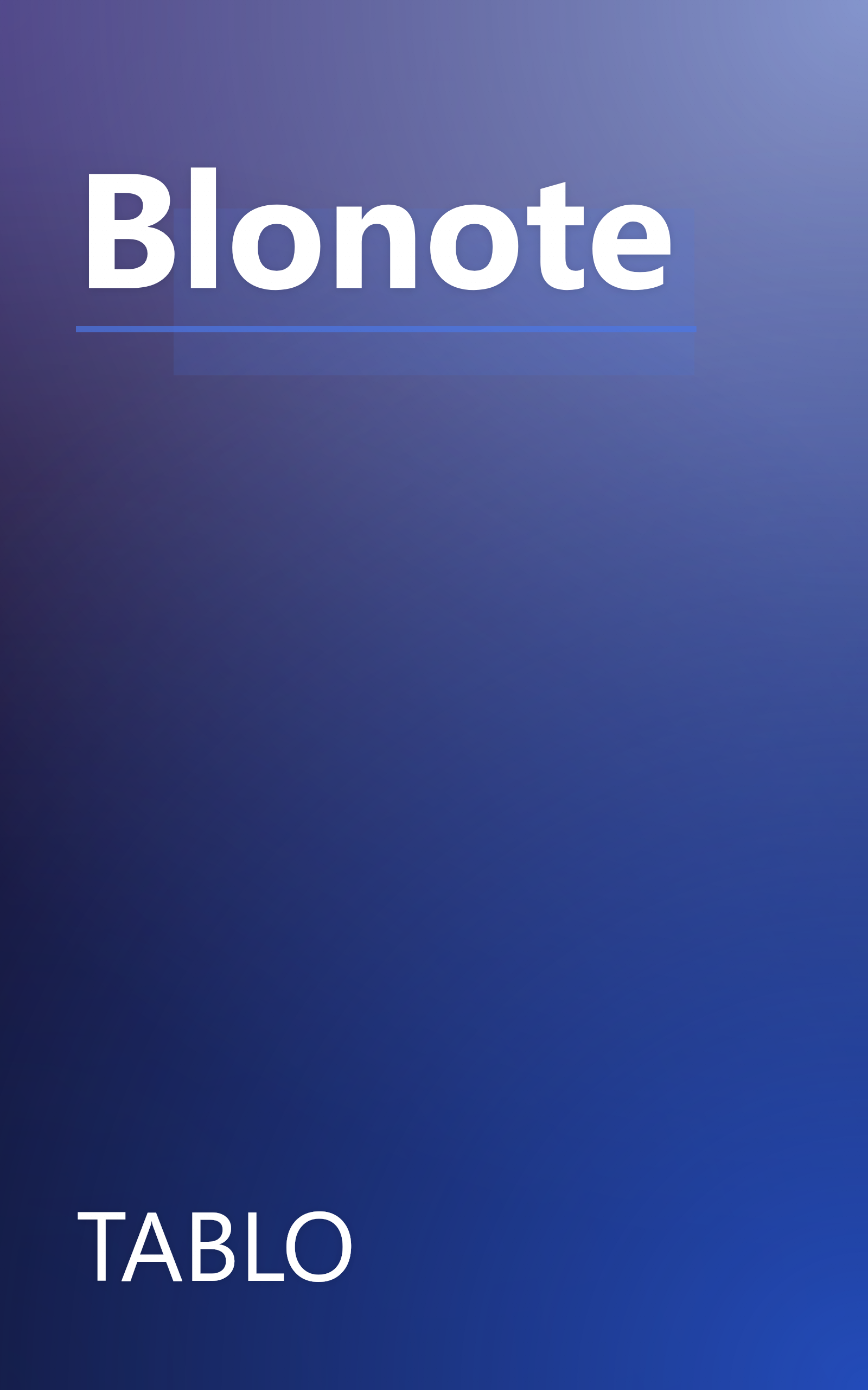 Blonote book cover