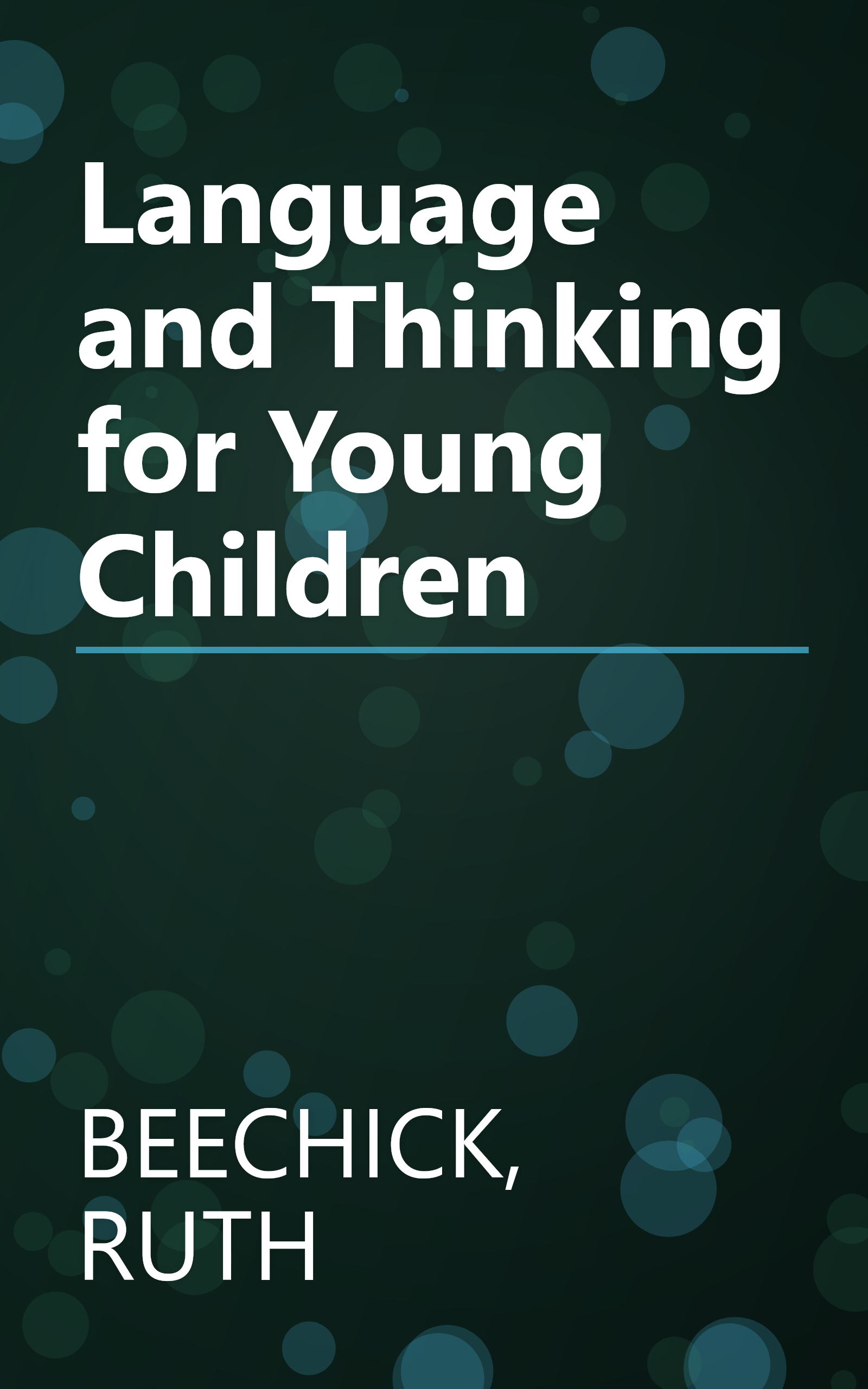 Language and Thinking for Young Children book cover