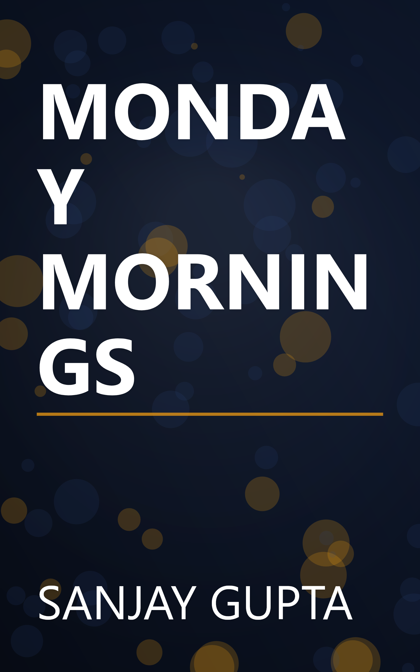 MONDAY MORNINGS book cover