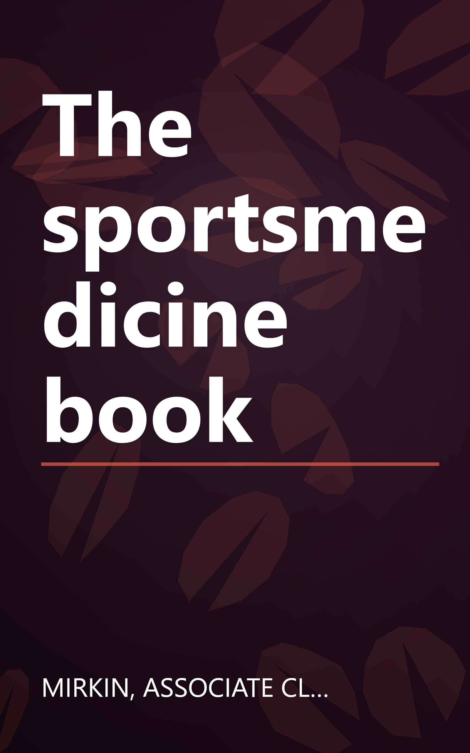 The sportsmedicine book book cover