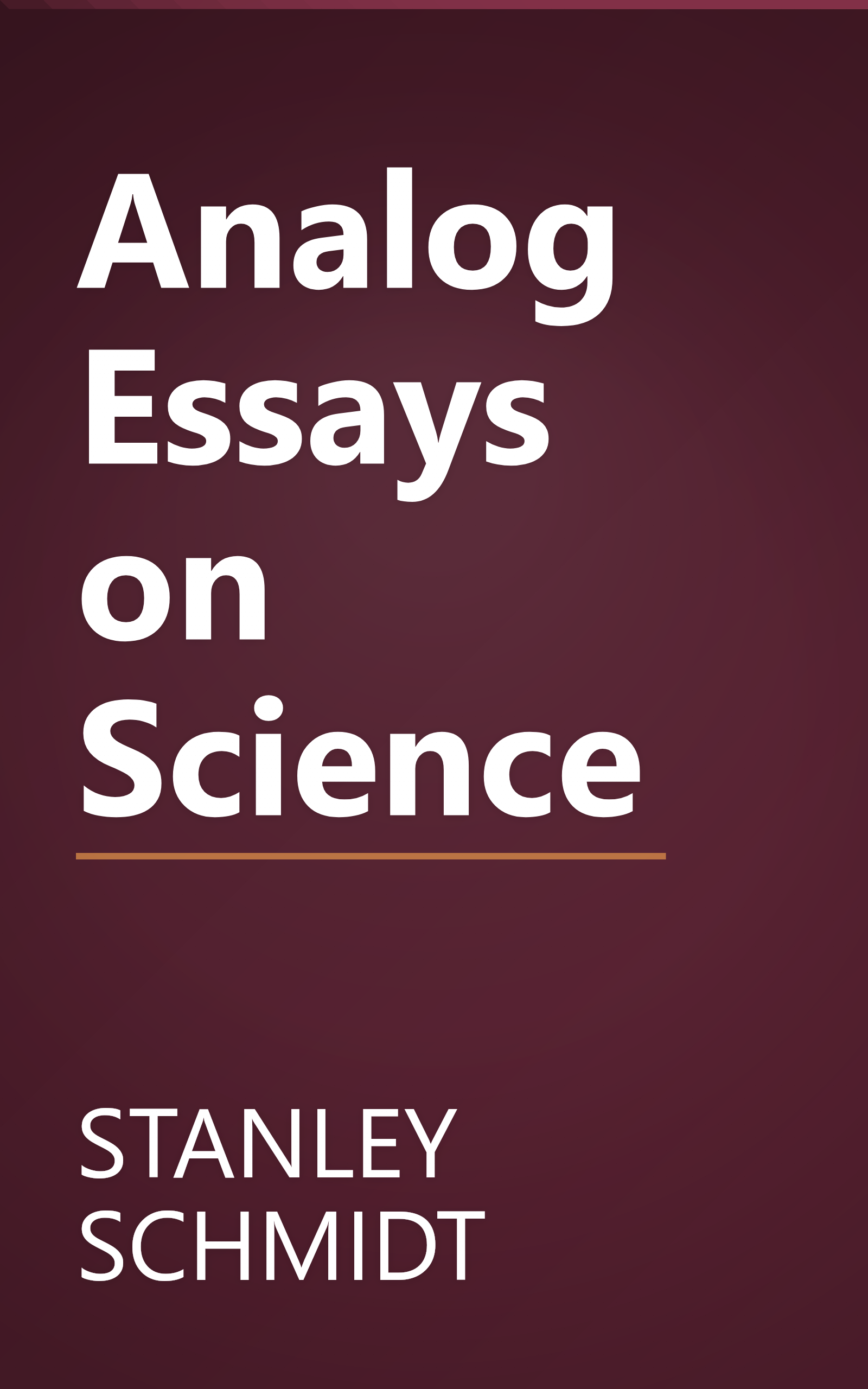 Analog Essays on Science book cover