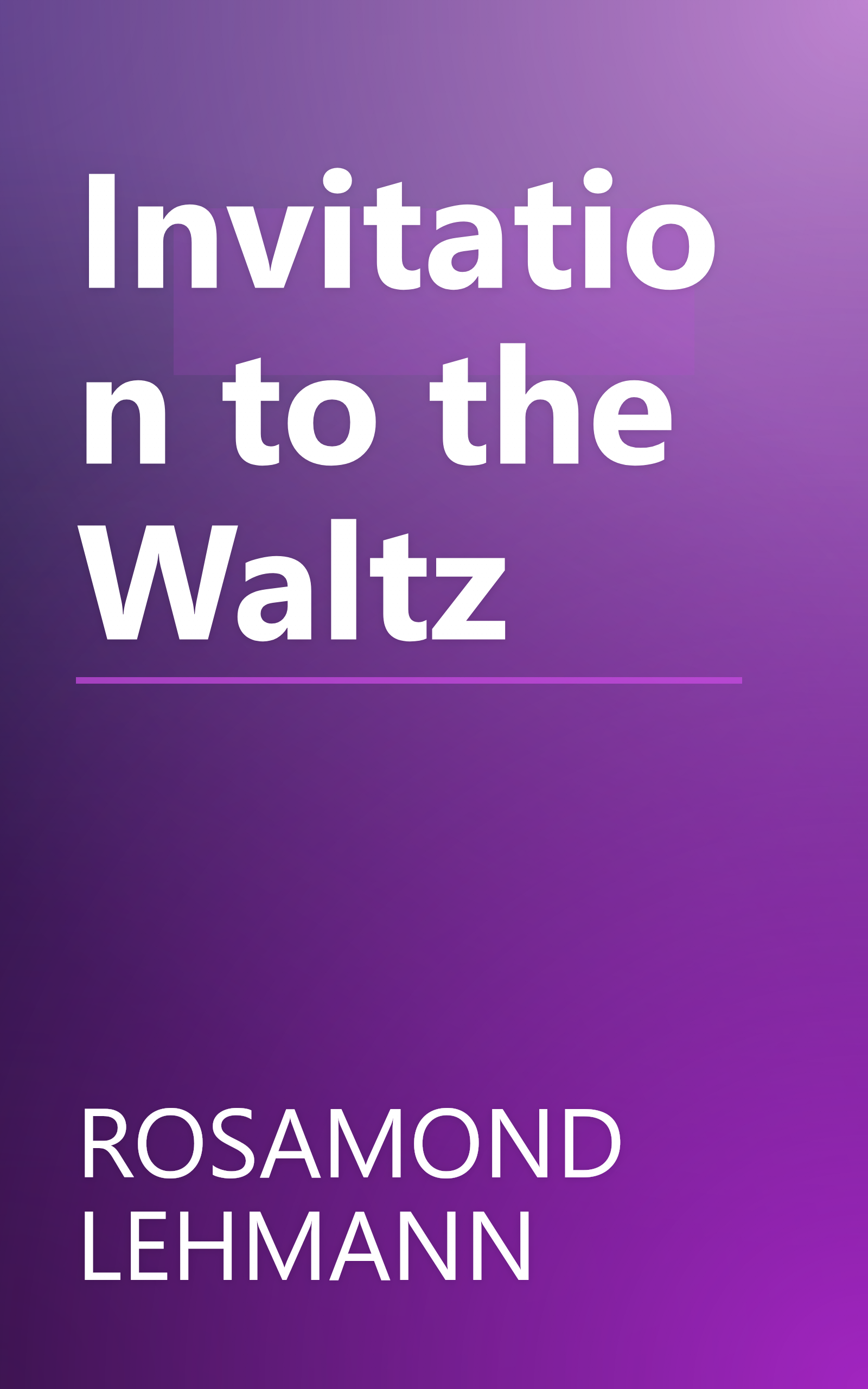 Invitation to the Waltz book cover