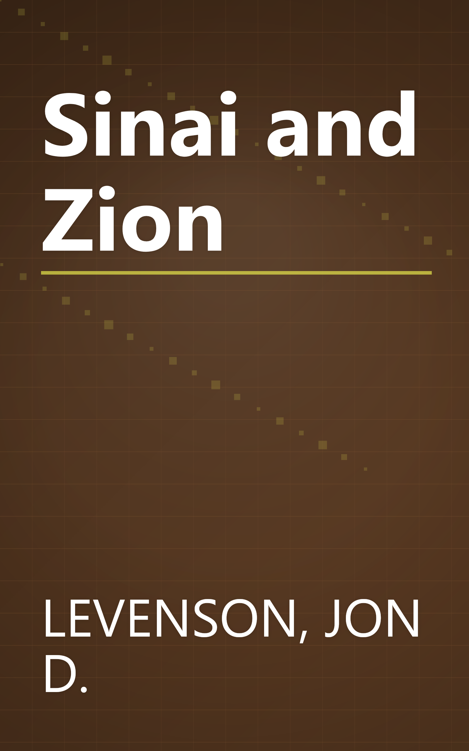 Sinai and Zion book cover