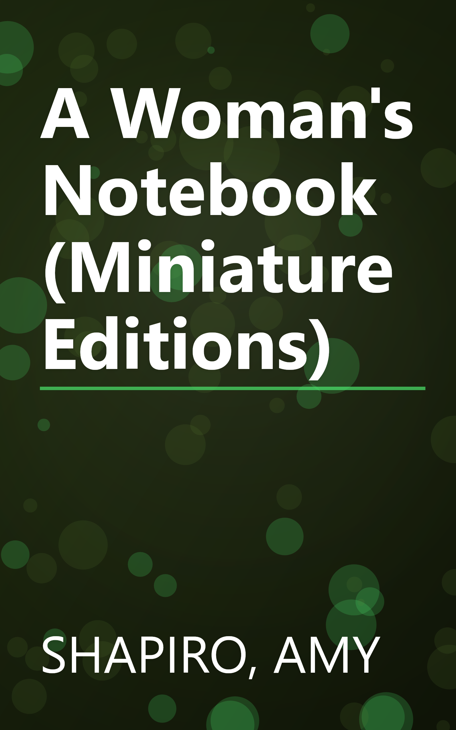 A Woman's Notebook (Miniature Editions) book cover