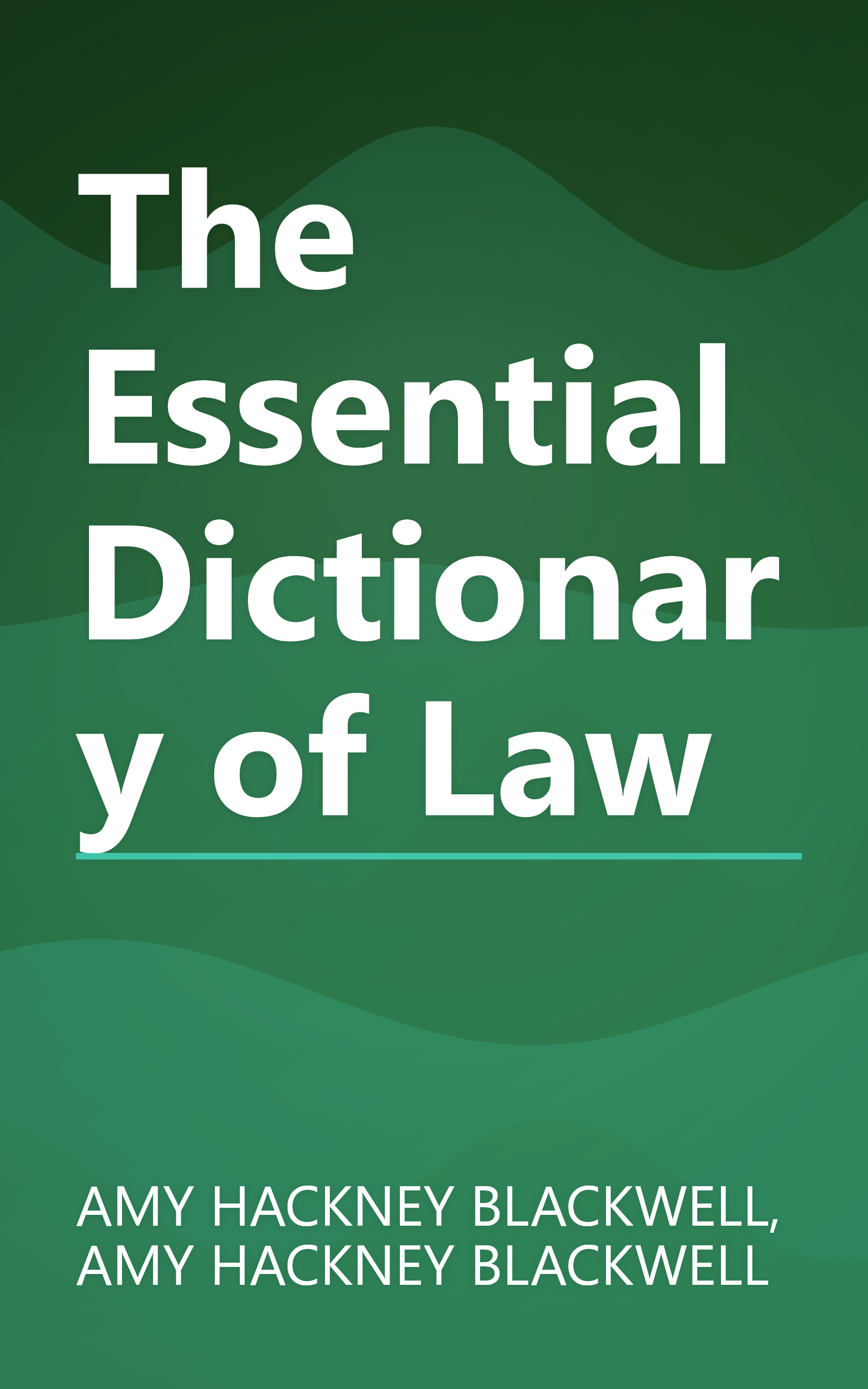The Essential Dictionary of Law book cover