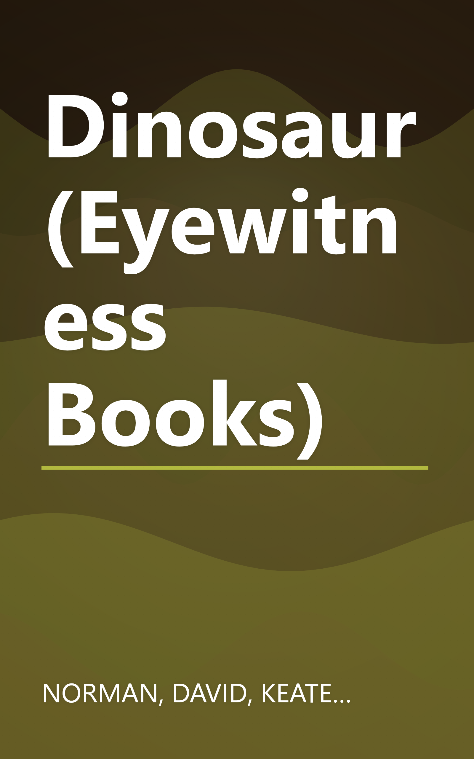 Dinosaur (Eyewitness Books) book cover
