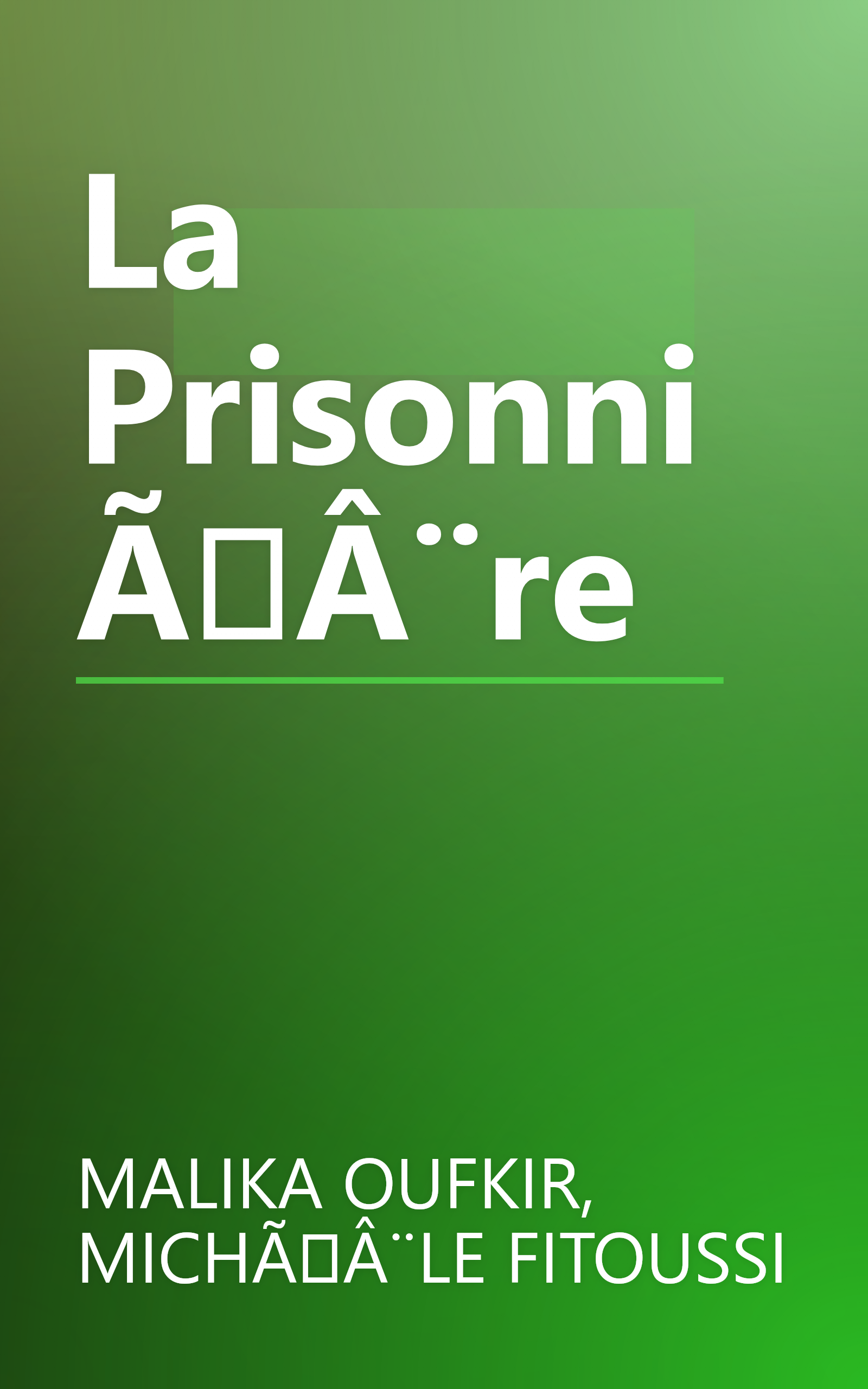 La PrisonniÃÂ¨re book cover