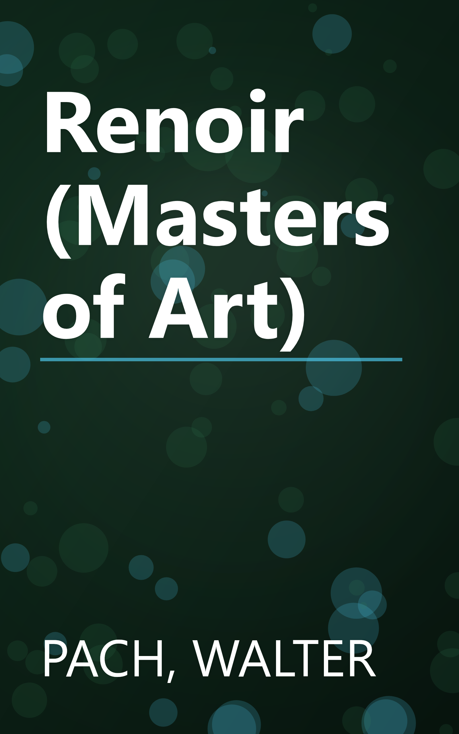 Renoir (Masters of Art) book cover