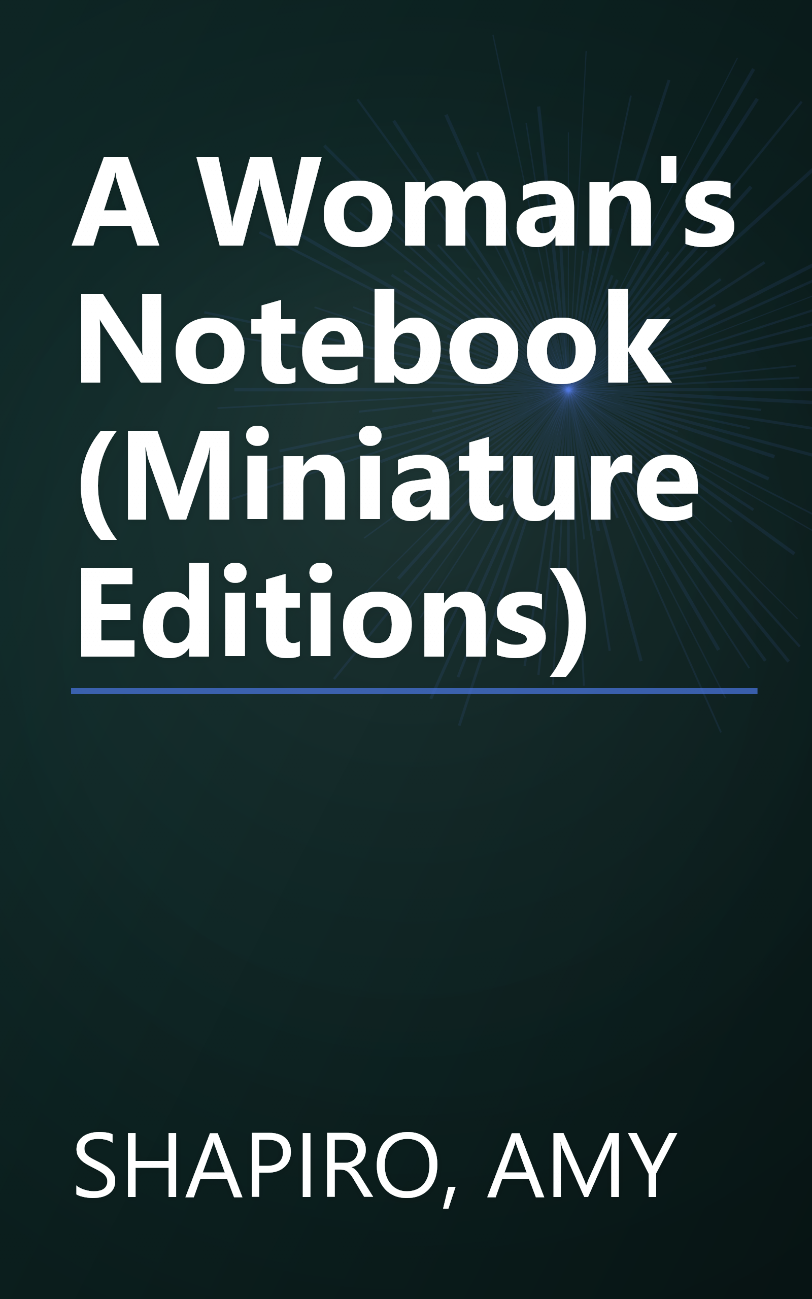 A Woman's Notebook (Miniature Editions) book cover