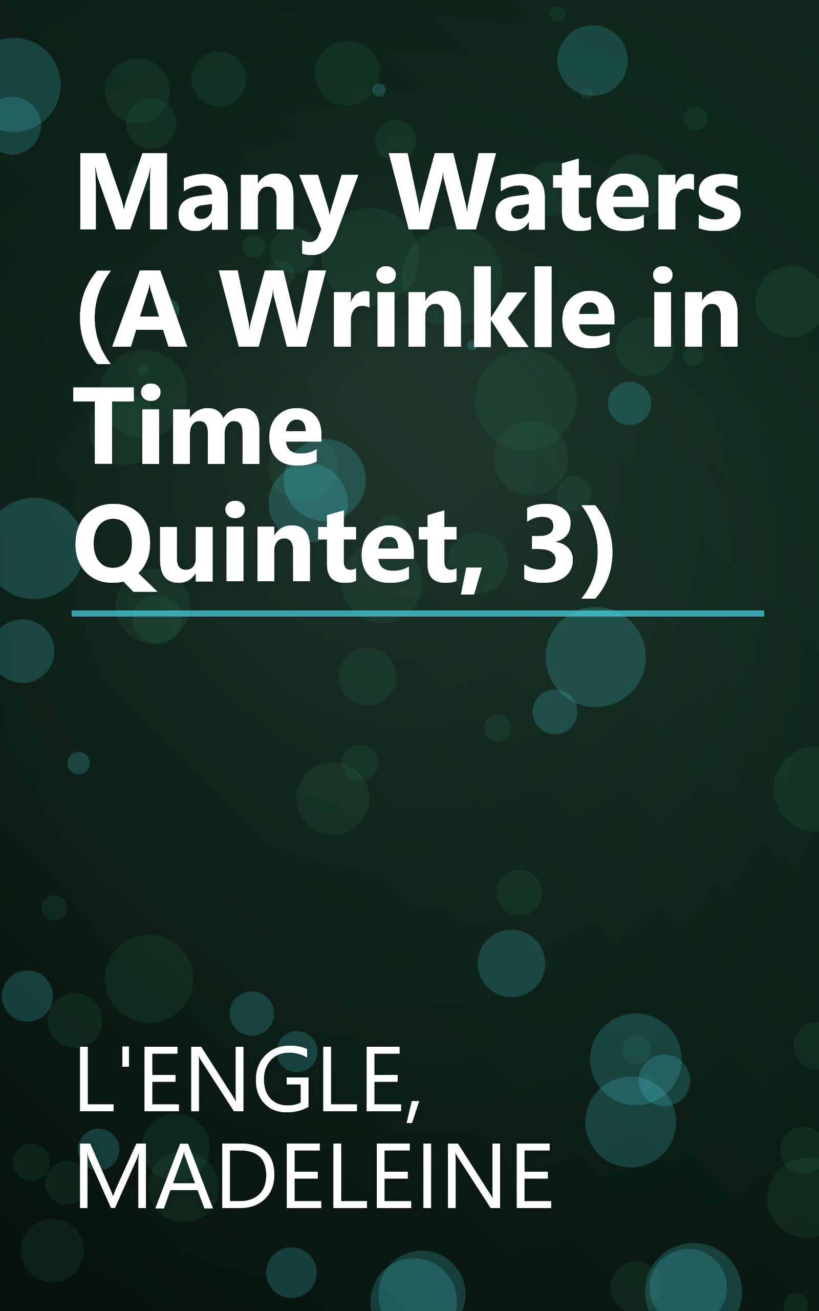 Many Waters (A Wrinkle in Time Quintet, 3) book cover
