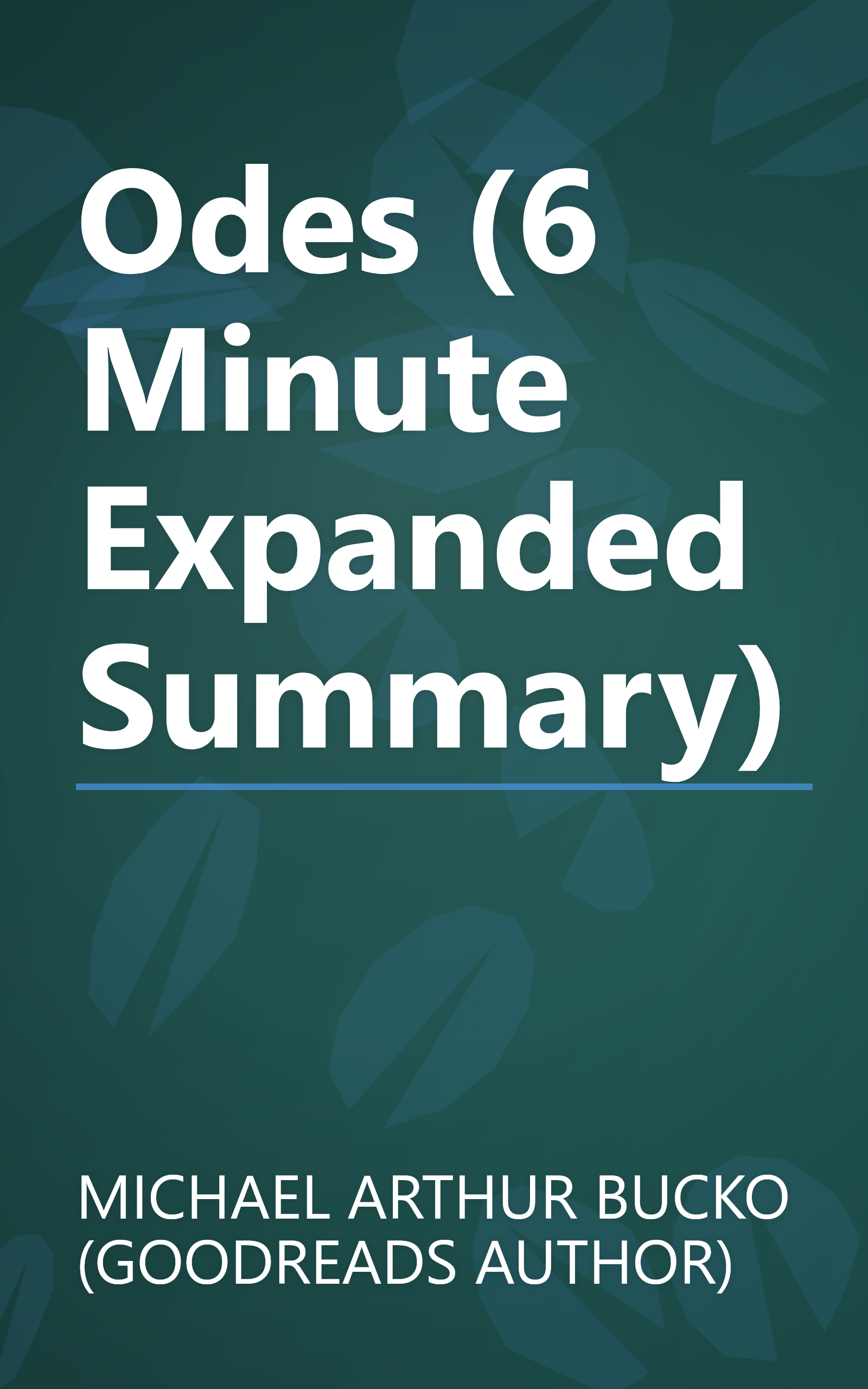 Odes (6 Minute   Expanded Summary) book cover