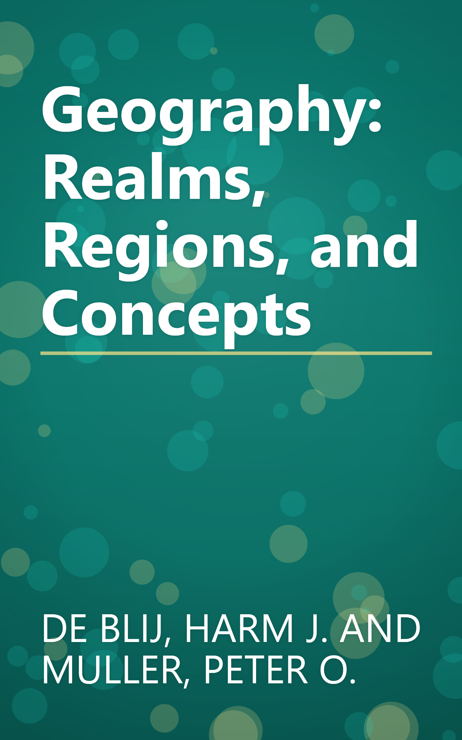 Geography: Realms, Regions, and Concepts book cover