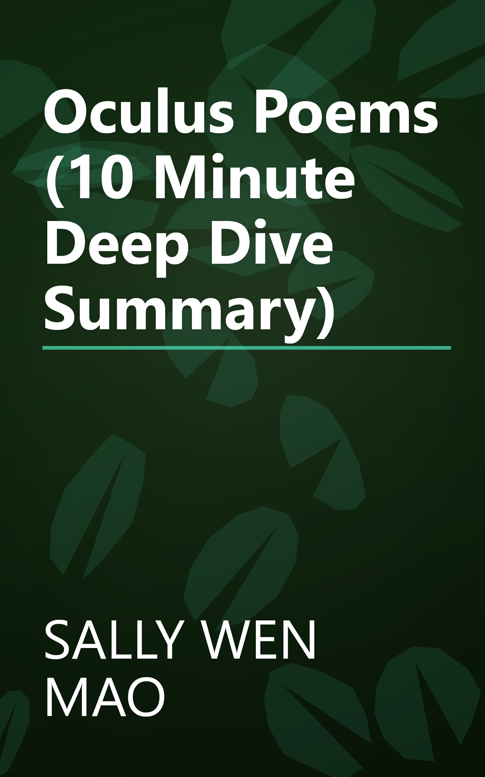 Oculus  Poems (10 Minute   Deep Dive Summary) book cover