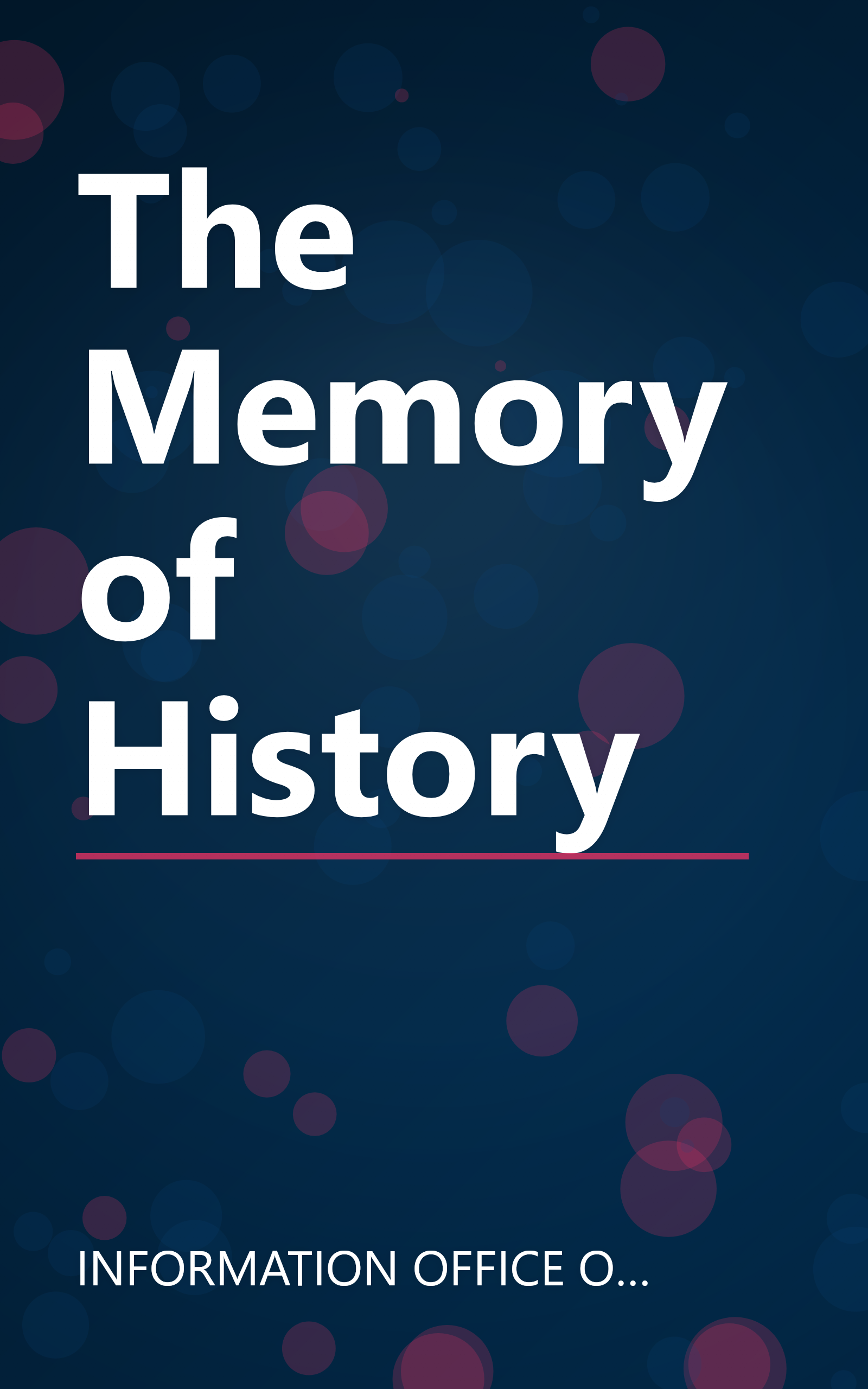 The Memory of History book cover