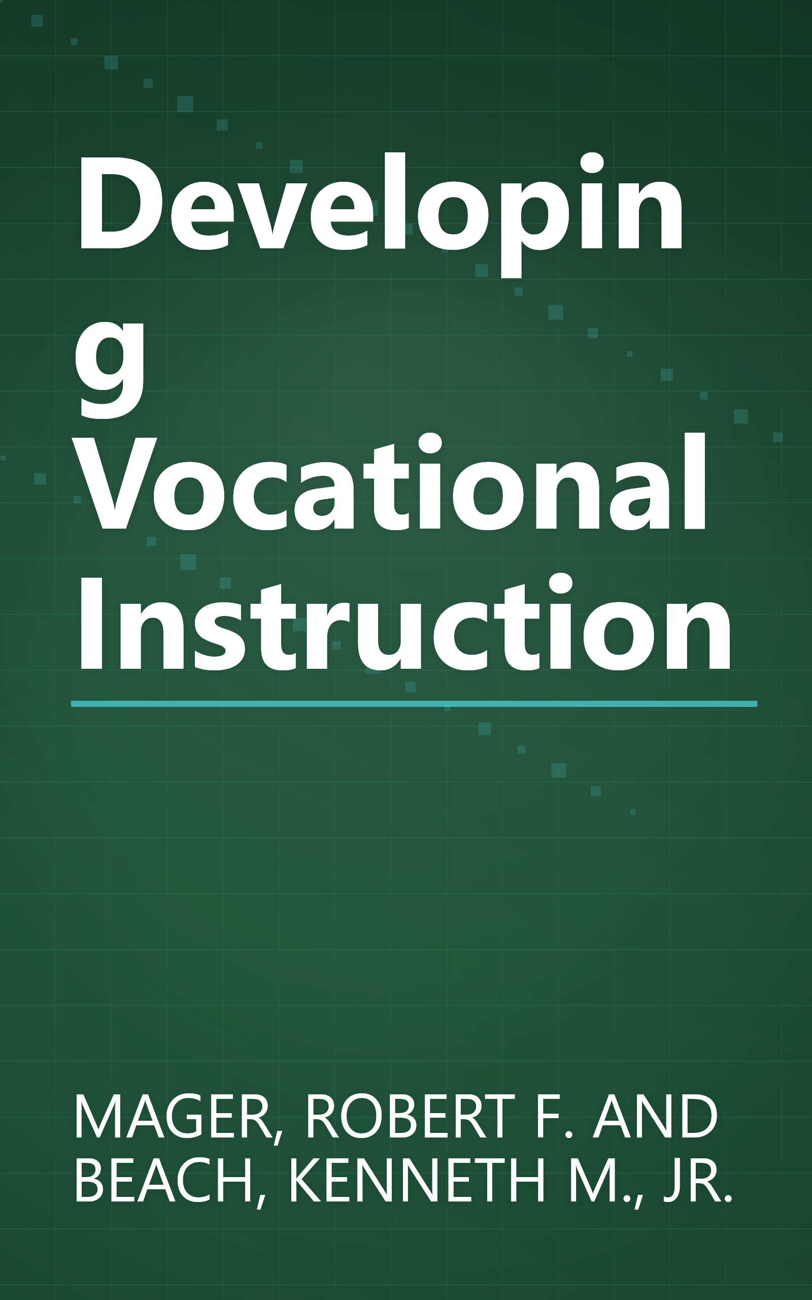 Developing Vocational Instruction book cover