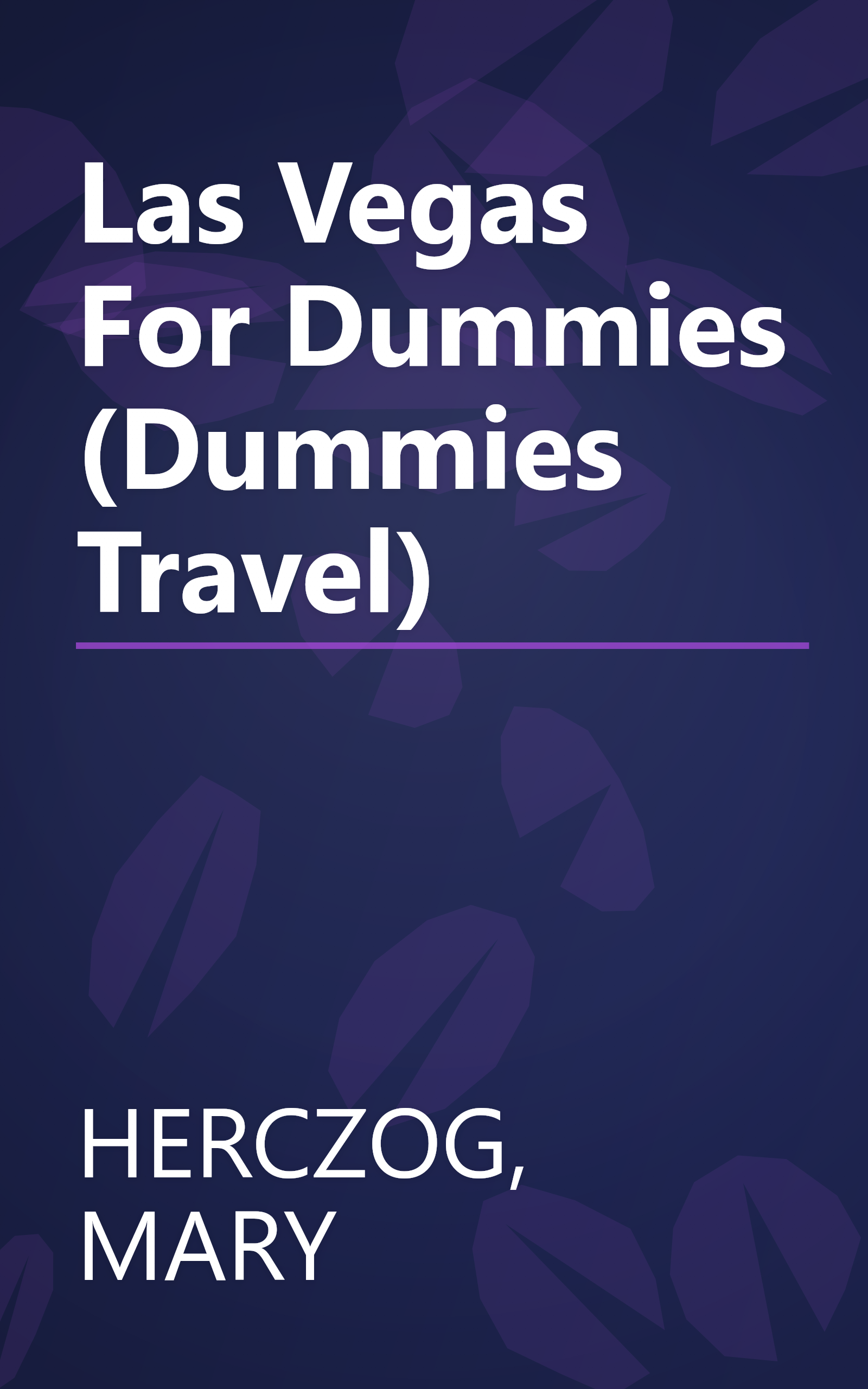 Las Vegas For Dummies (Dummies Travel) book cover