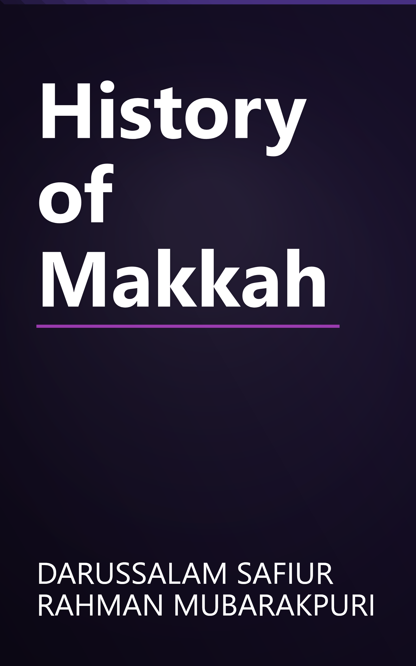 History of Makkah book cover
