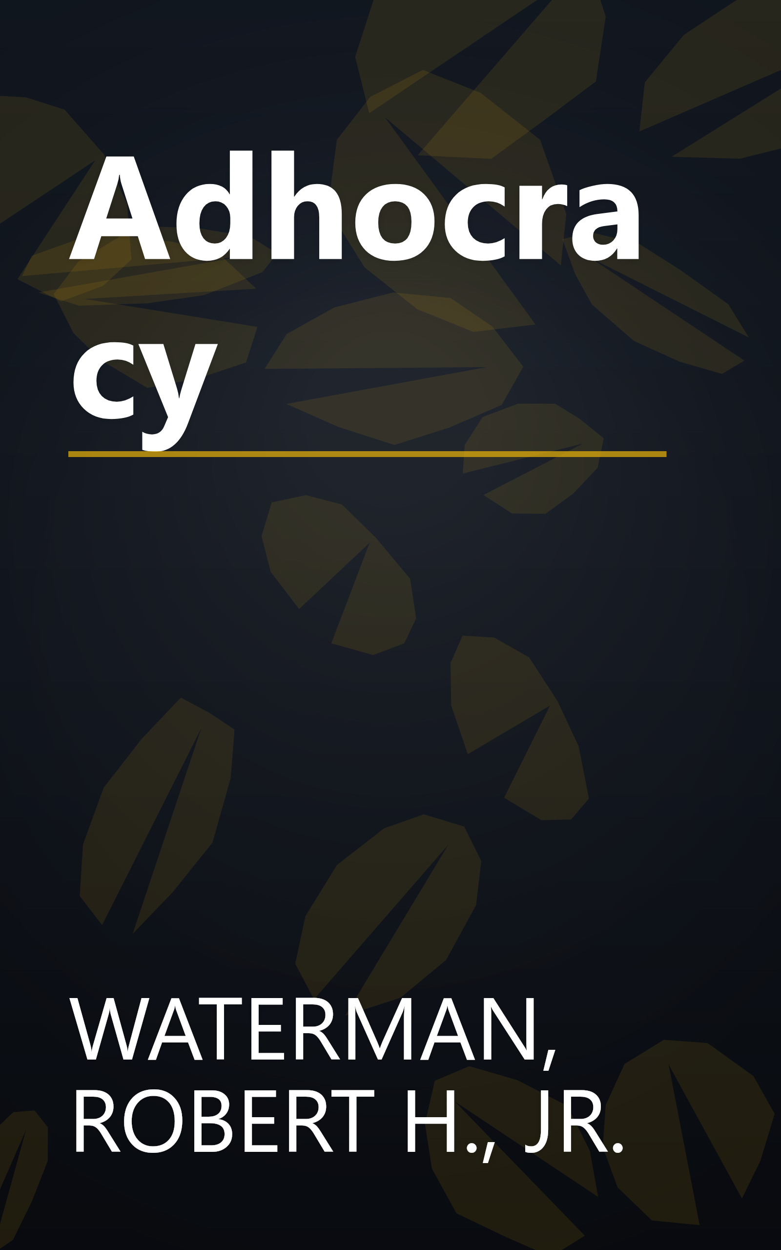 Adhocracy book cover