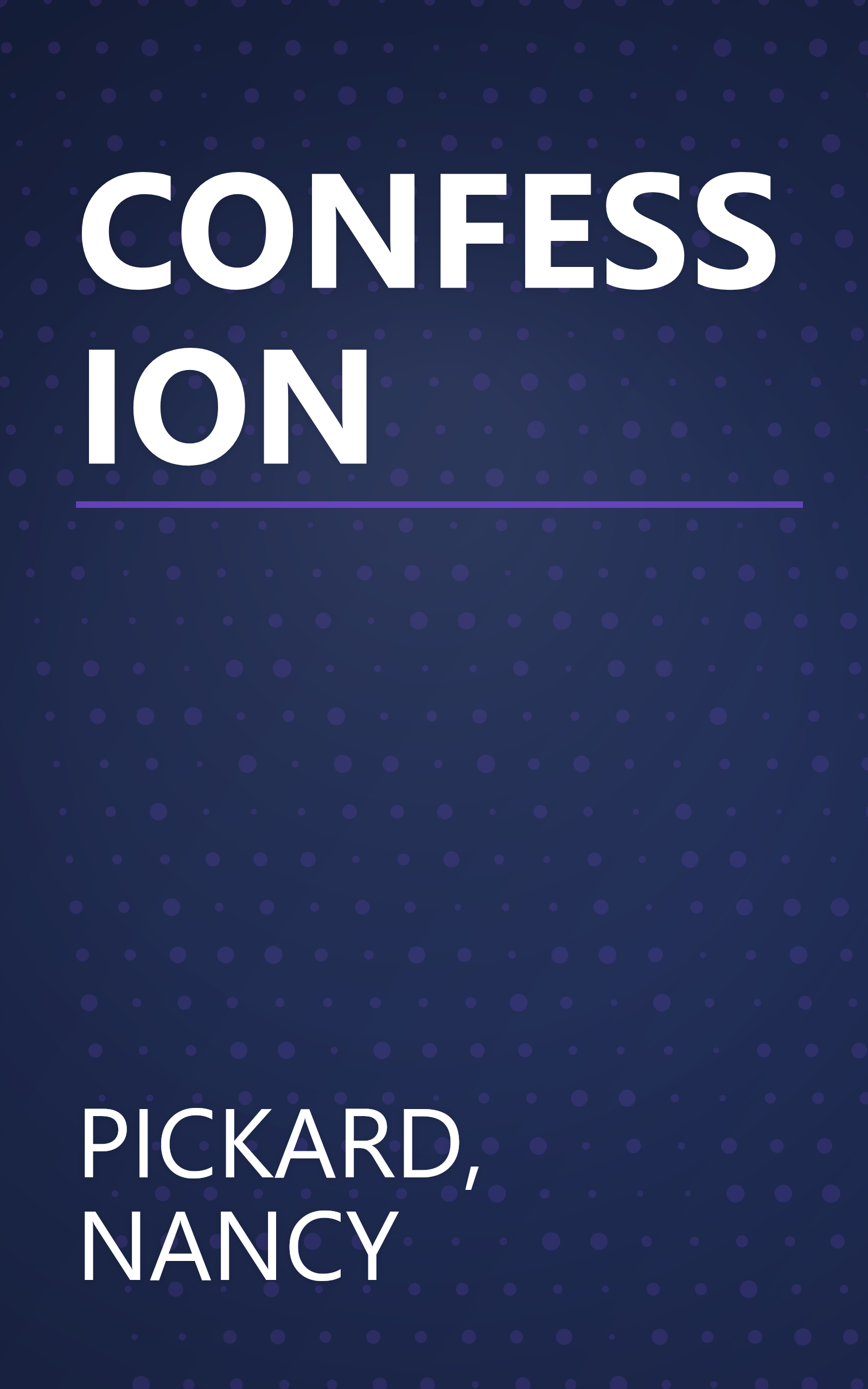 CONFESSION book cover