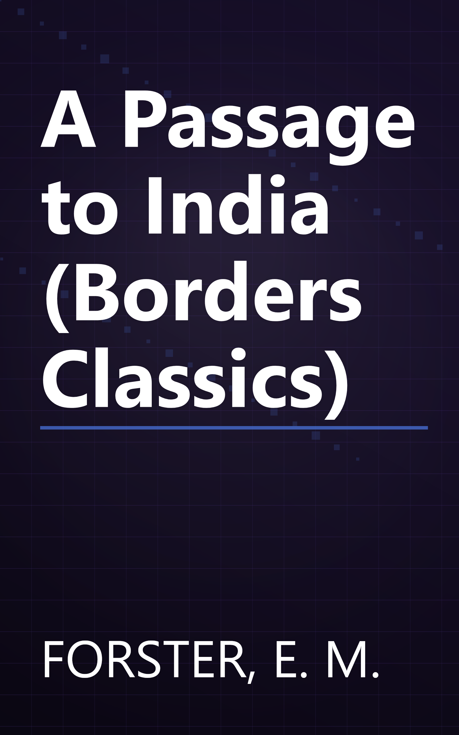 A Passage to India (Borders Classics) book cover