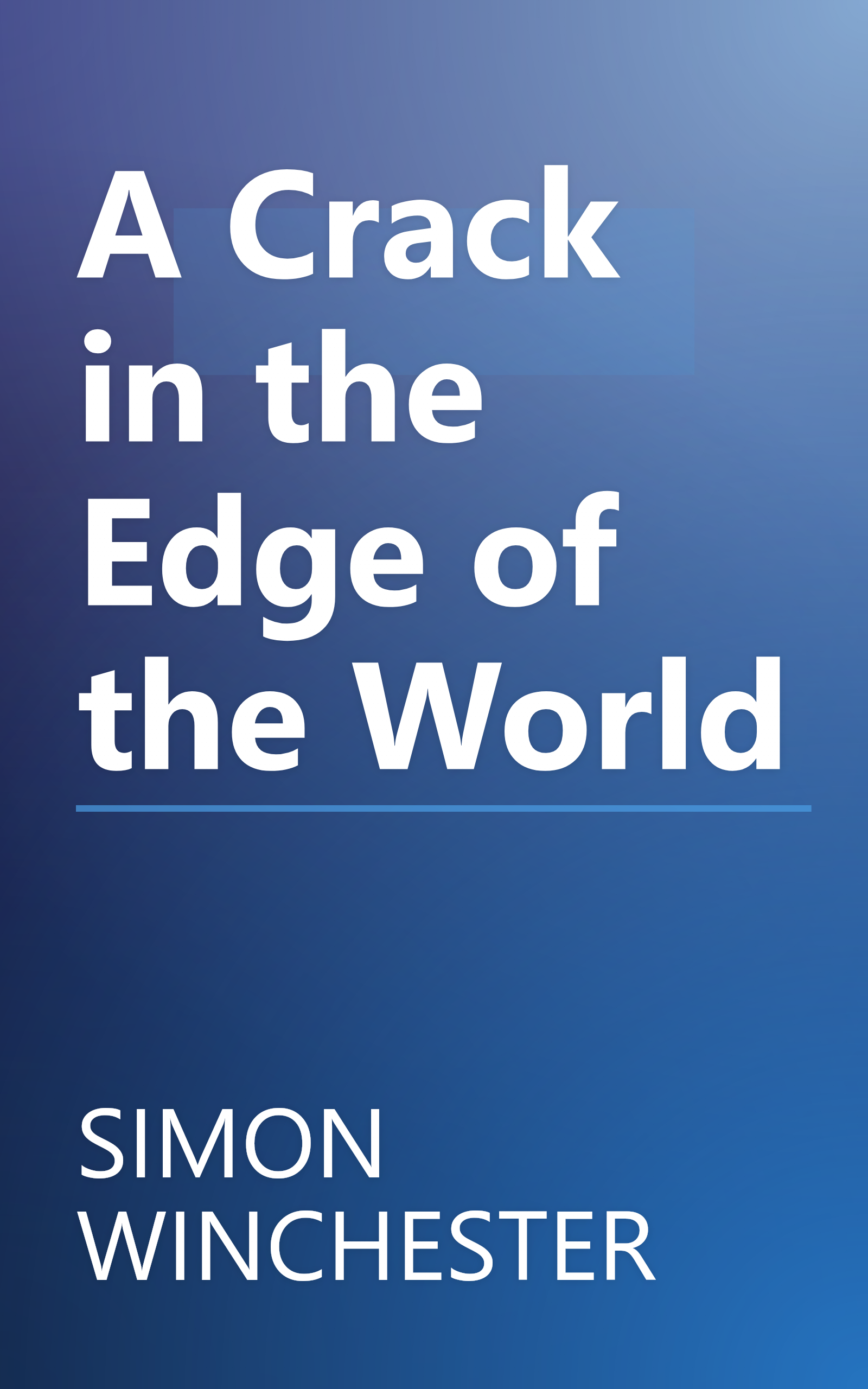 A Crack in the Edge of the World book cover