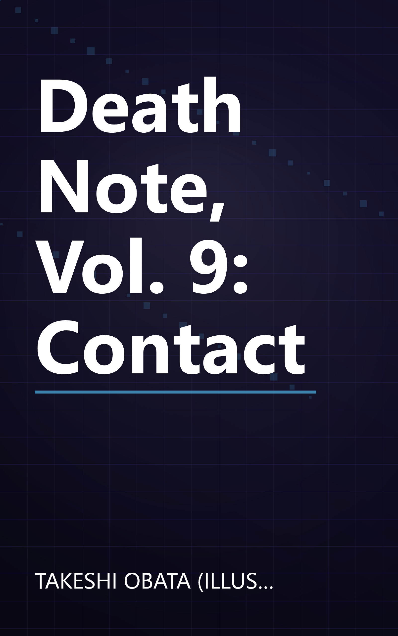Death Note, Vol. 9: Contact book cover