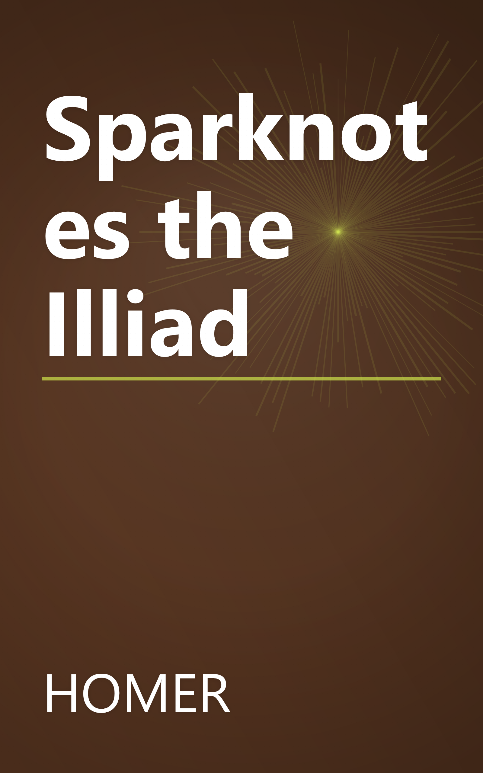 Sparknotes the Illiad book cover