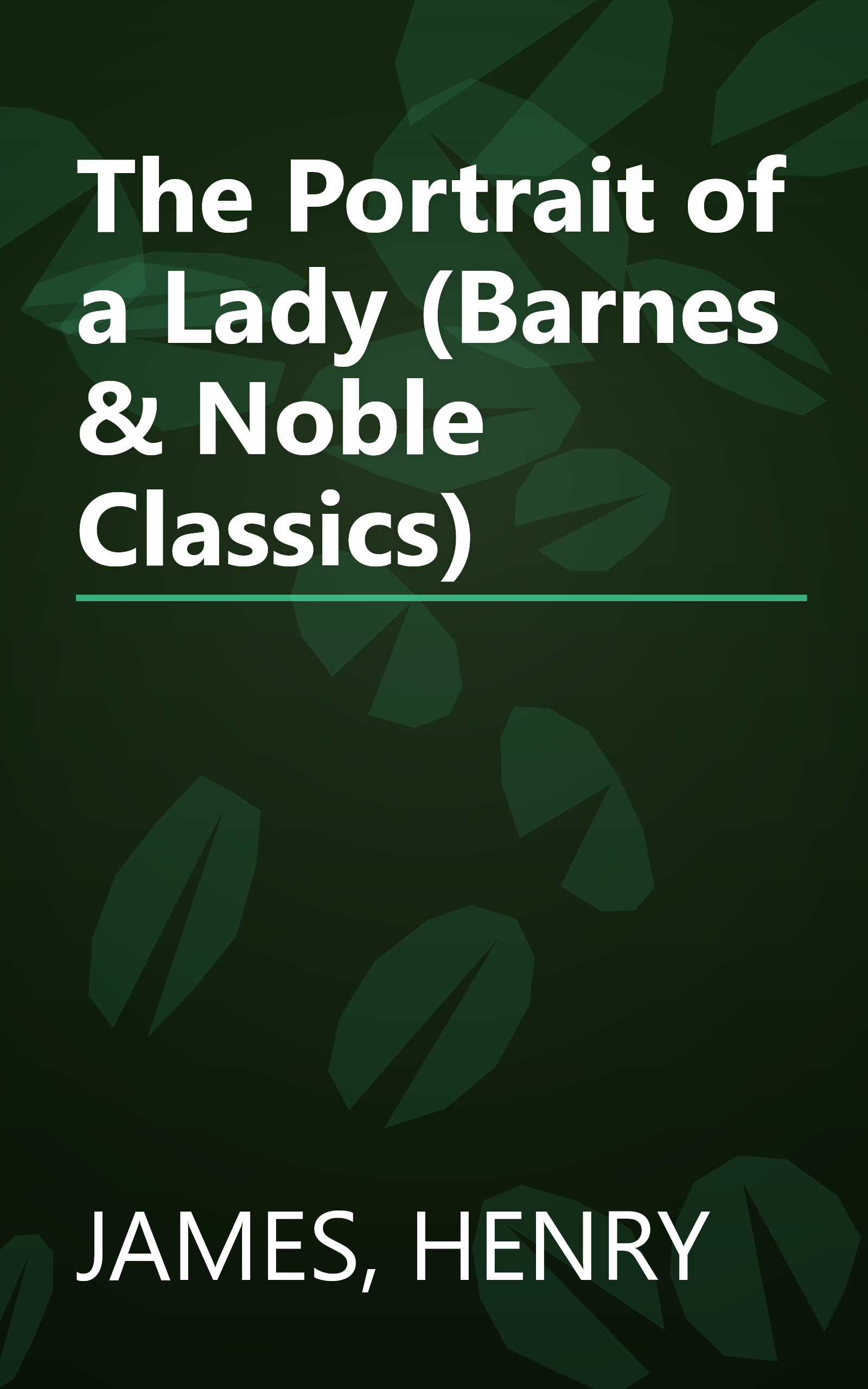 The Portrait of a Lady (Barnes & Noble Classics) book cover