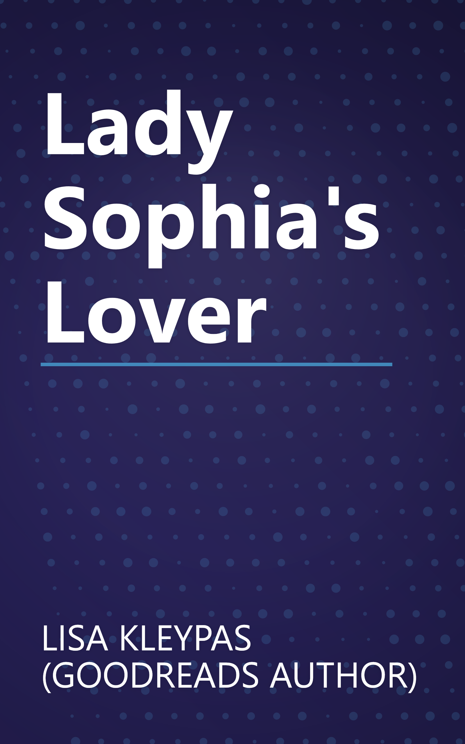 Lady Sophia's Lover book cover