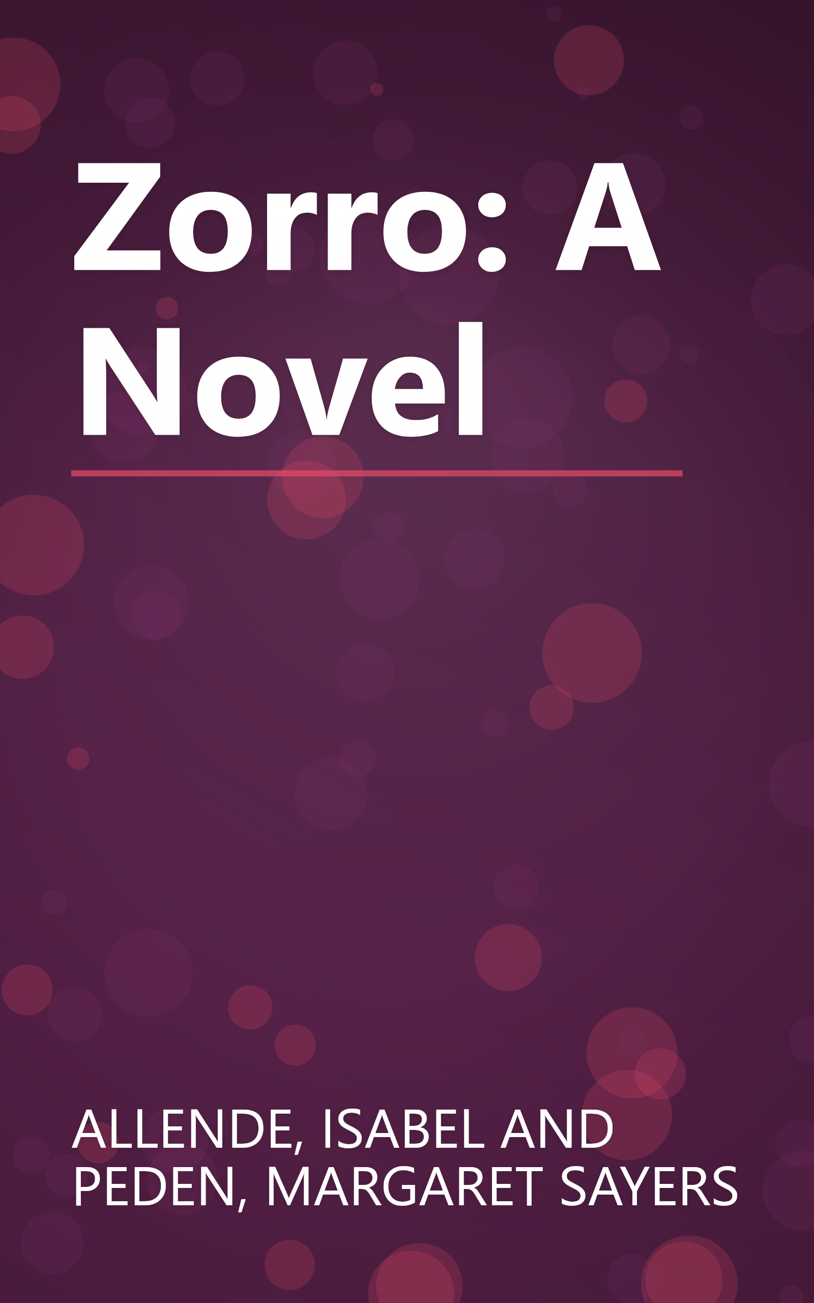 Zorro: A Novel book cover