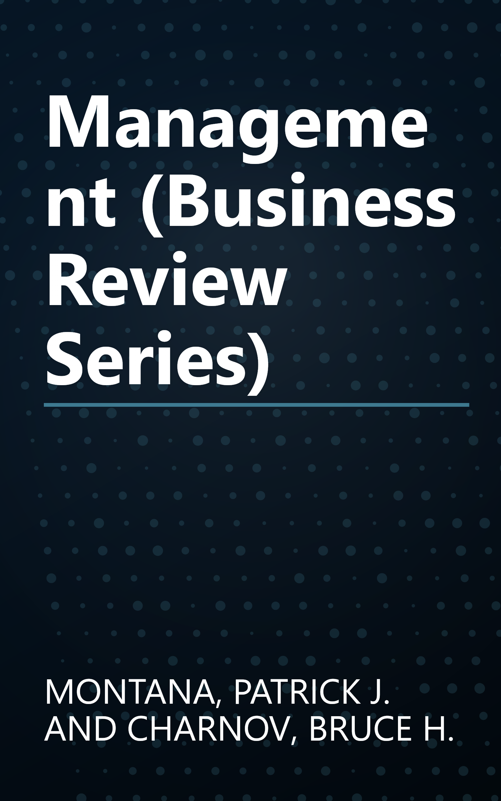 Management (Business Review Series) book cover