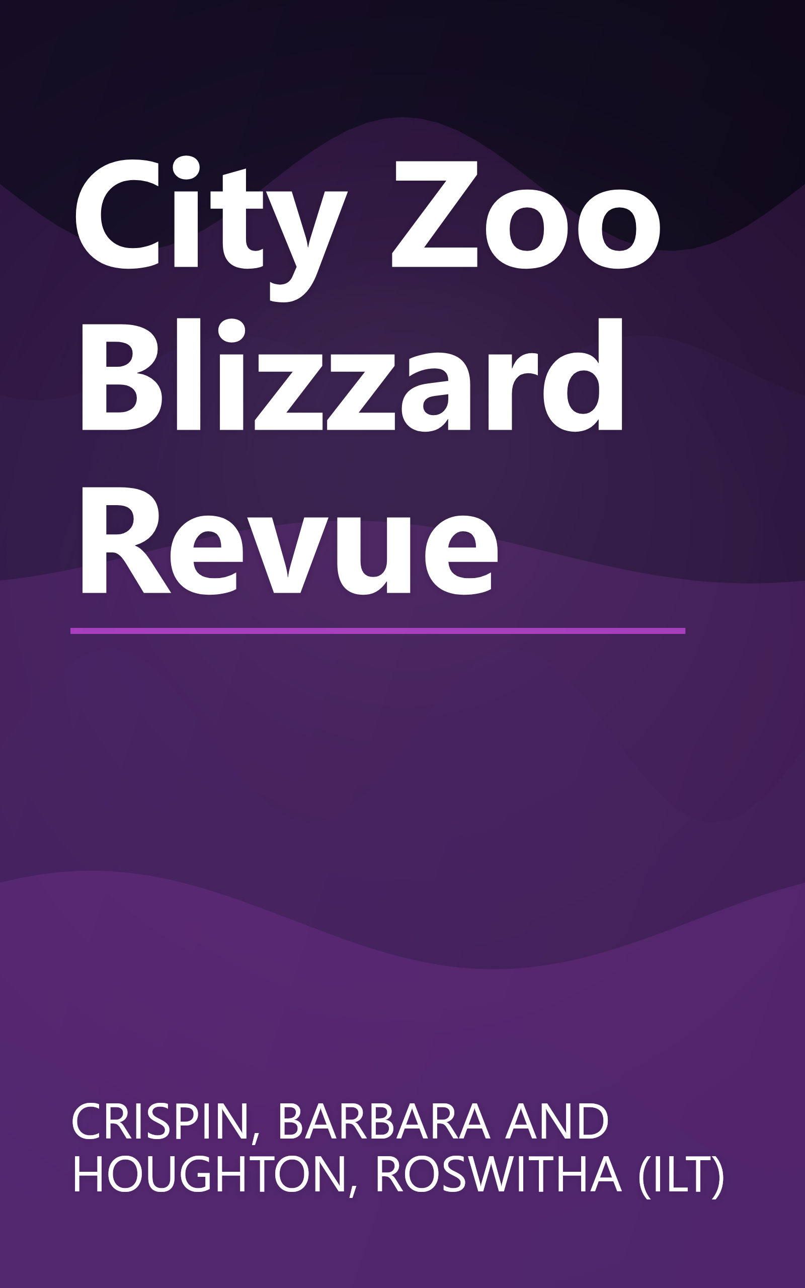 City Zoo Blizzard Revue book cover