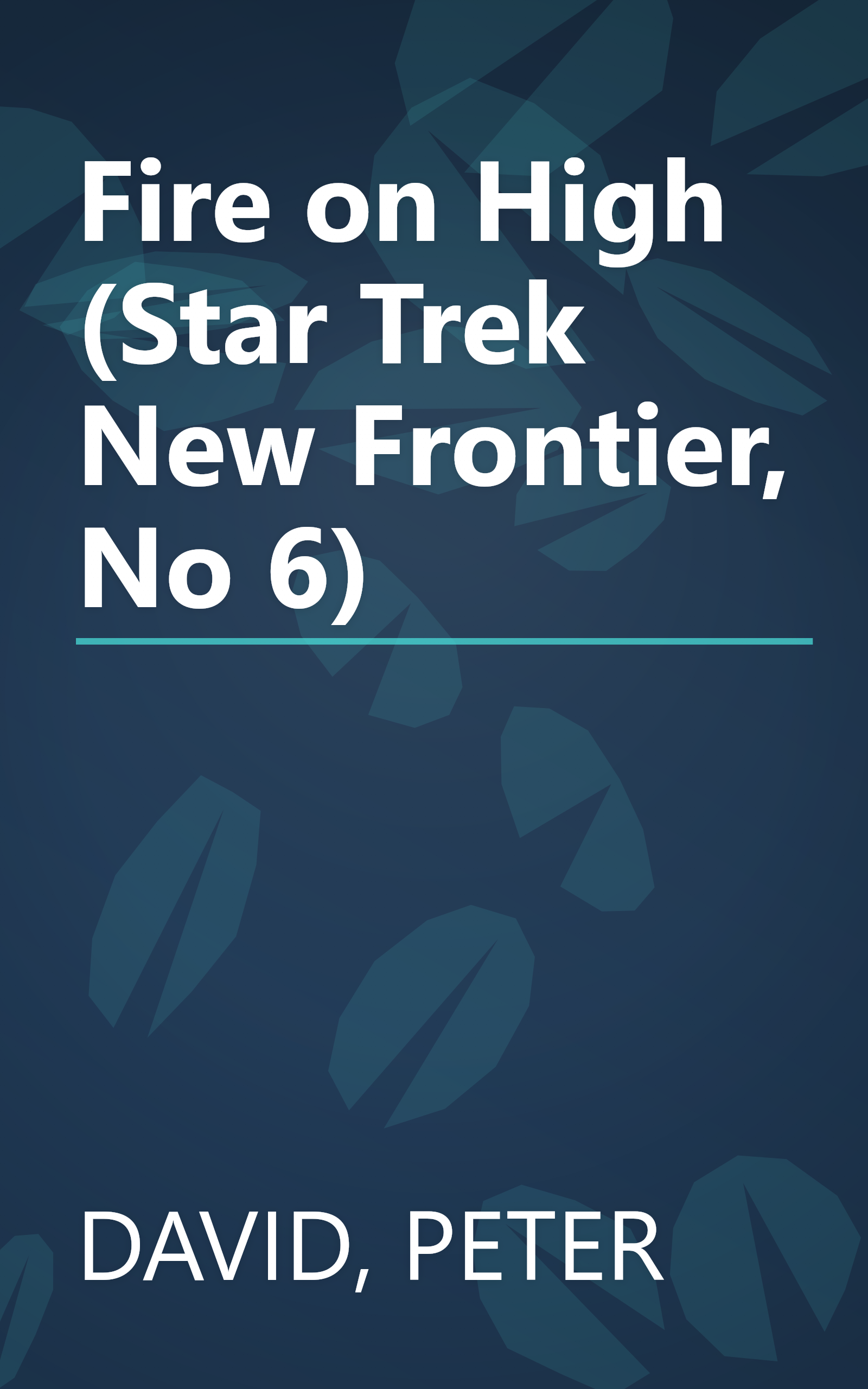 Fire on High (Star Trek New Frontier, No 6) book cover