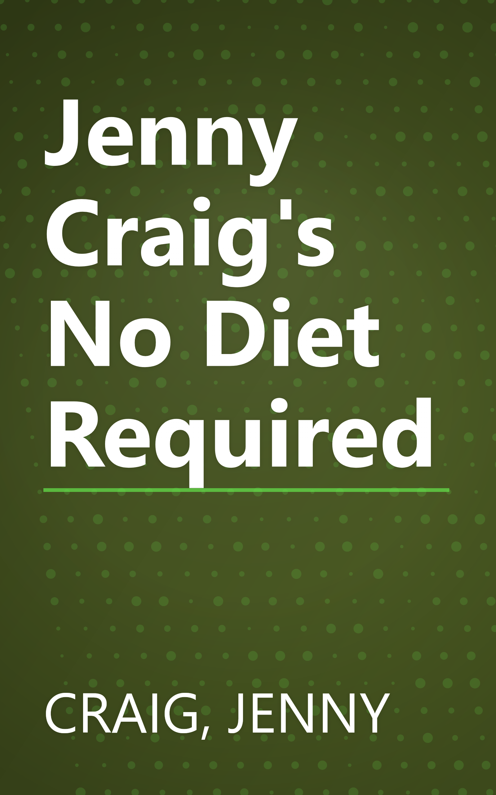 Jenny Craig's No Diet Required book cover