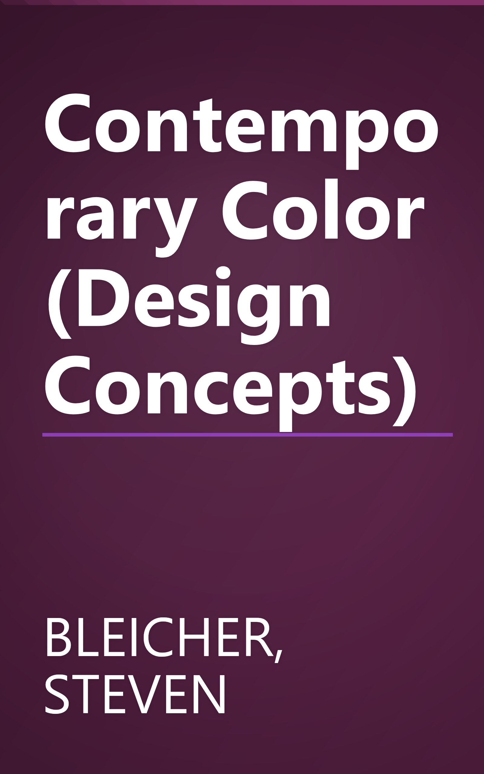 Contemporary Color (Design Concepts) book cover