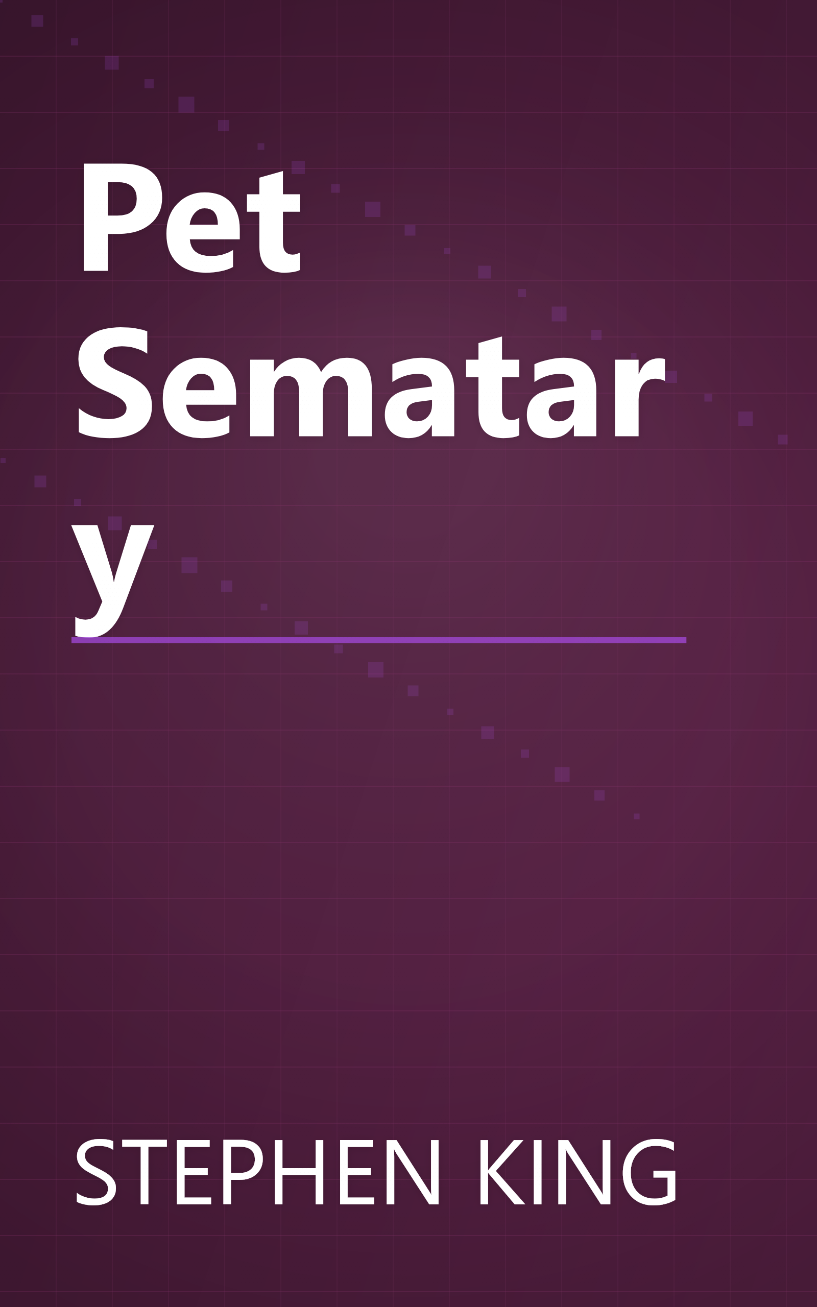 Pet Sematary book cover